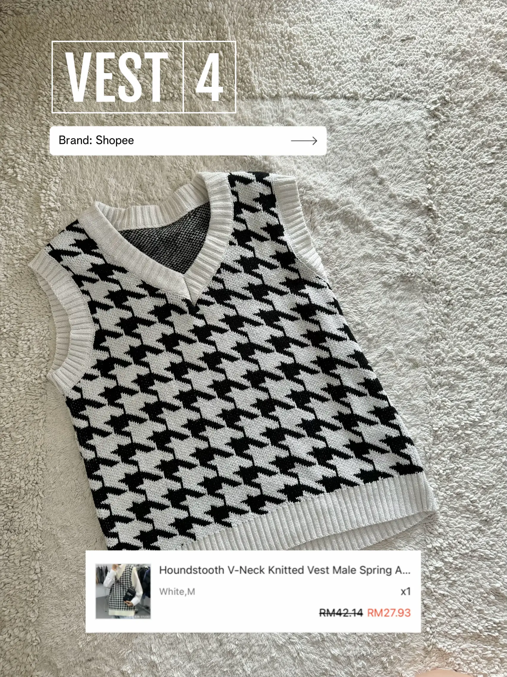 Korean Knit Vests as low as RM15+??!😍🤫 | Galeri disiarkan oleh ijatisshii | Lemon8