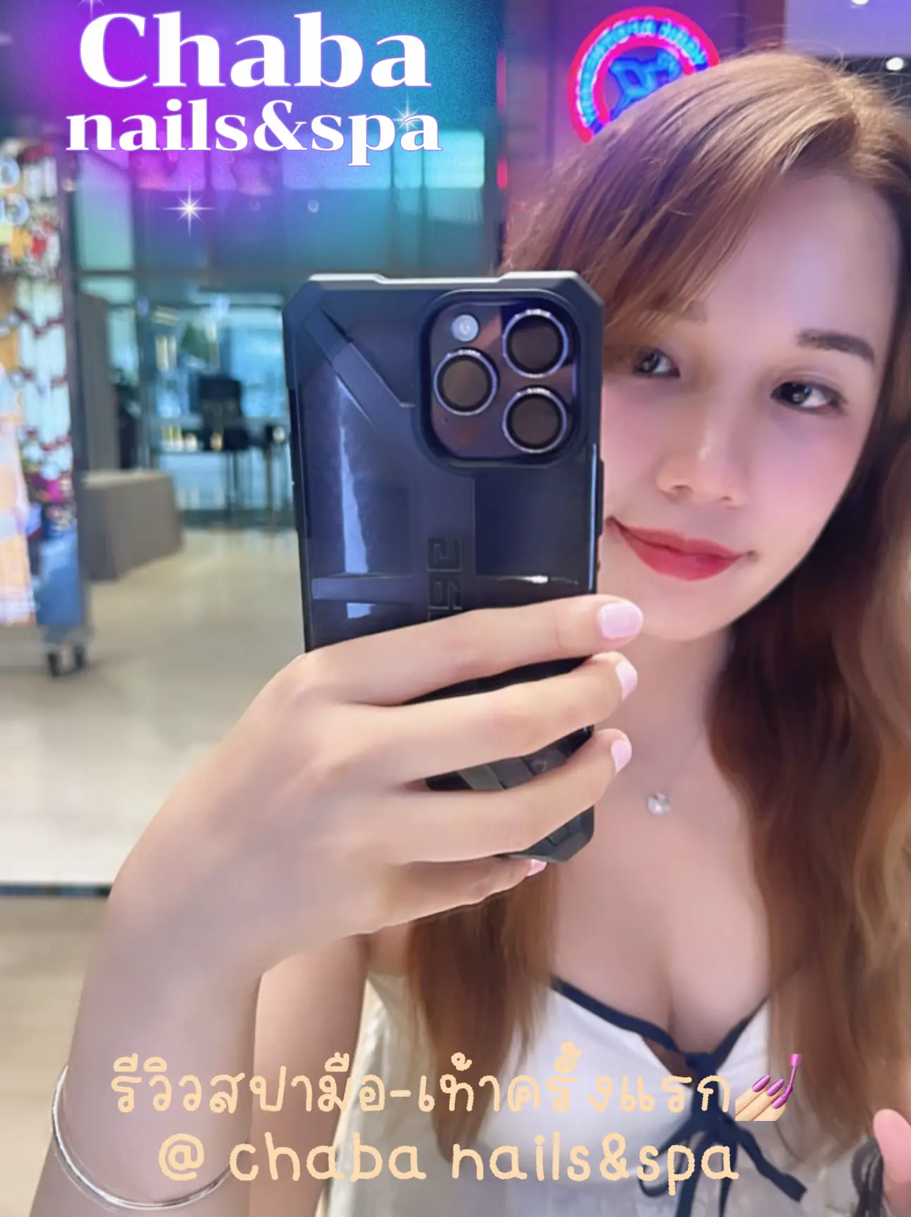 รีวิวสปามือ-เท้าครั้งแรก💅🏻@ chaba nails&spa | แกลเลอรีที่โพสต์โดย pompamtales | Lemon8