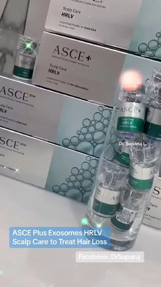 Treatment Hair Loss Slim ASCE + ™ HRLV Exosome ASCE Exosome | Video ...
