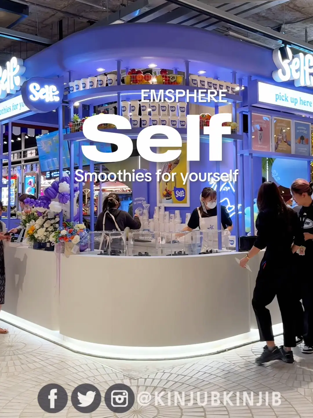 Self ร้านสมูทตี้ชื่อดังมาสาขาใหม่ใน Emsphere แล้ว | วิดีโอที่เผยแพร่โดย kinjubkinjib | Lemon8