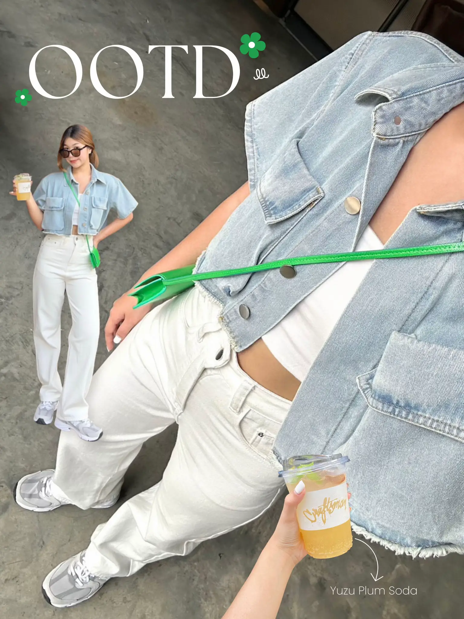 OOTD “Denim Jacket”👀🥯 | แกลเลอรีที่โพสต์โดย Riley.apparels | Lemon8