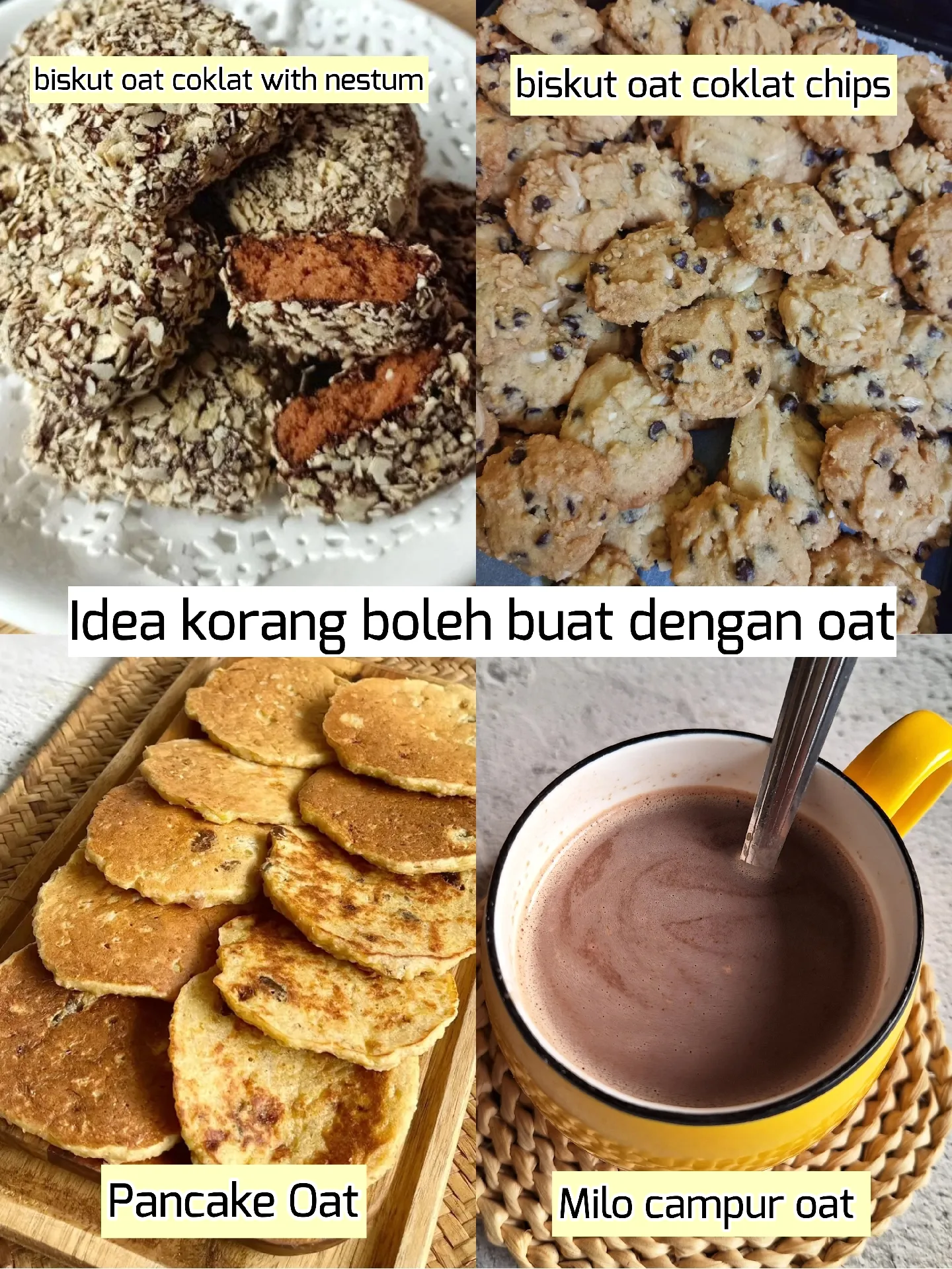 5 Jenis oat di pasaran dan cara penyediaannya | Galeri diposting oleh ...