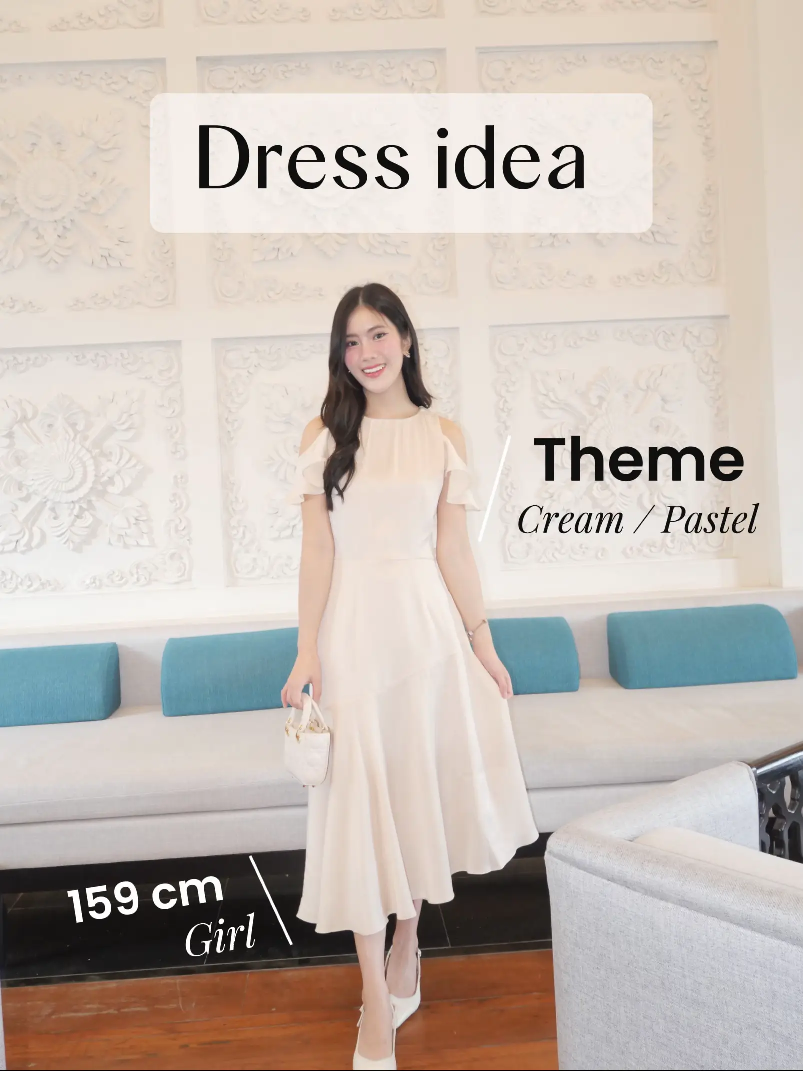 ป้ายยาเดรสไปงานหวาน ๆ สำหรับสาวตัวเล็ก สูง 159 cm 💗 | แกลเลอรีที่โพสต์โดย TuRTUR | เธอเธอ | Lemon8