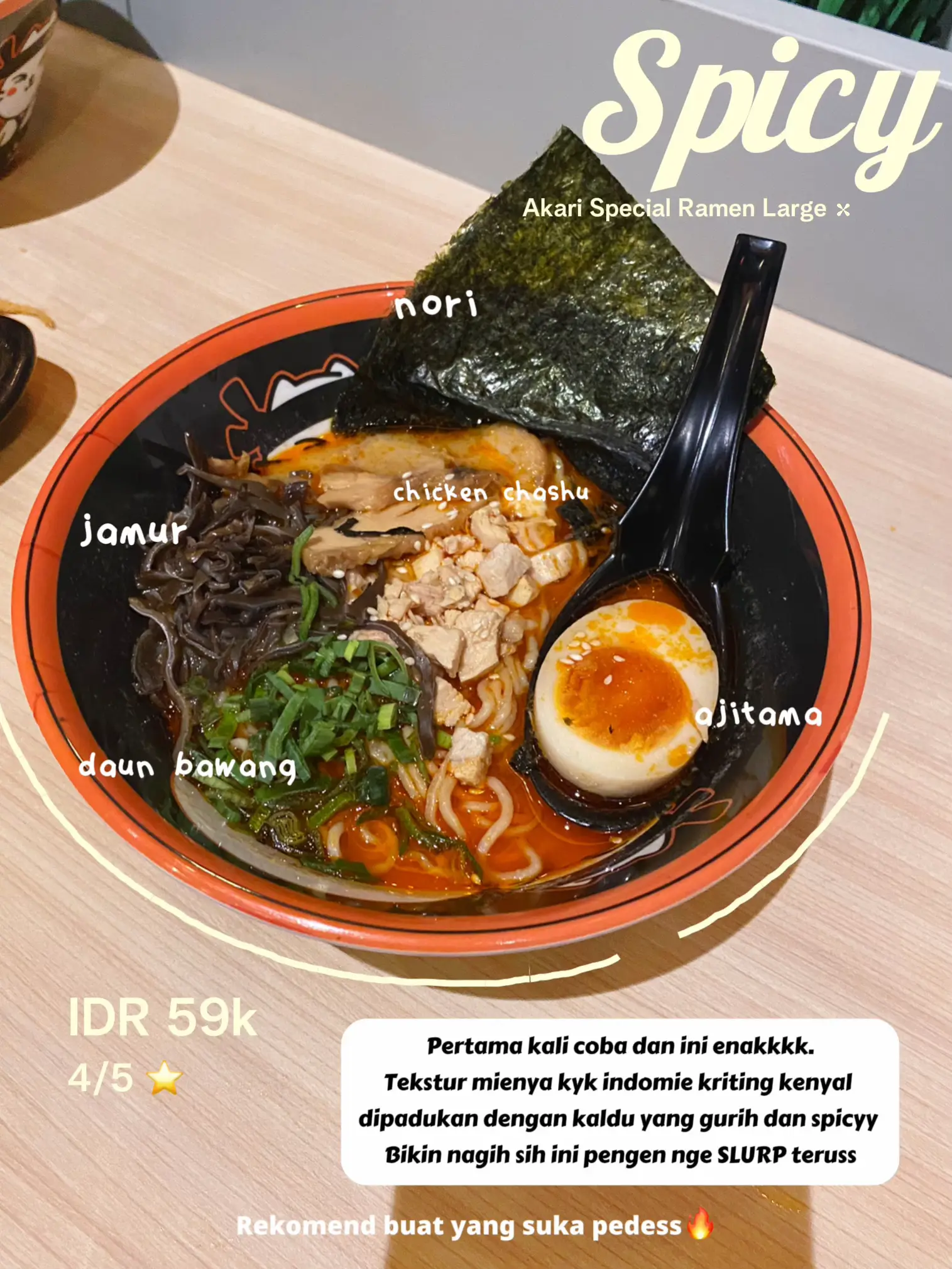 Pertama kali cobain Akari Ramen🔥 #reviewjujur | Galeri diposting oleh ...
