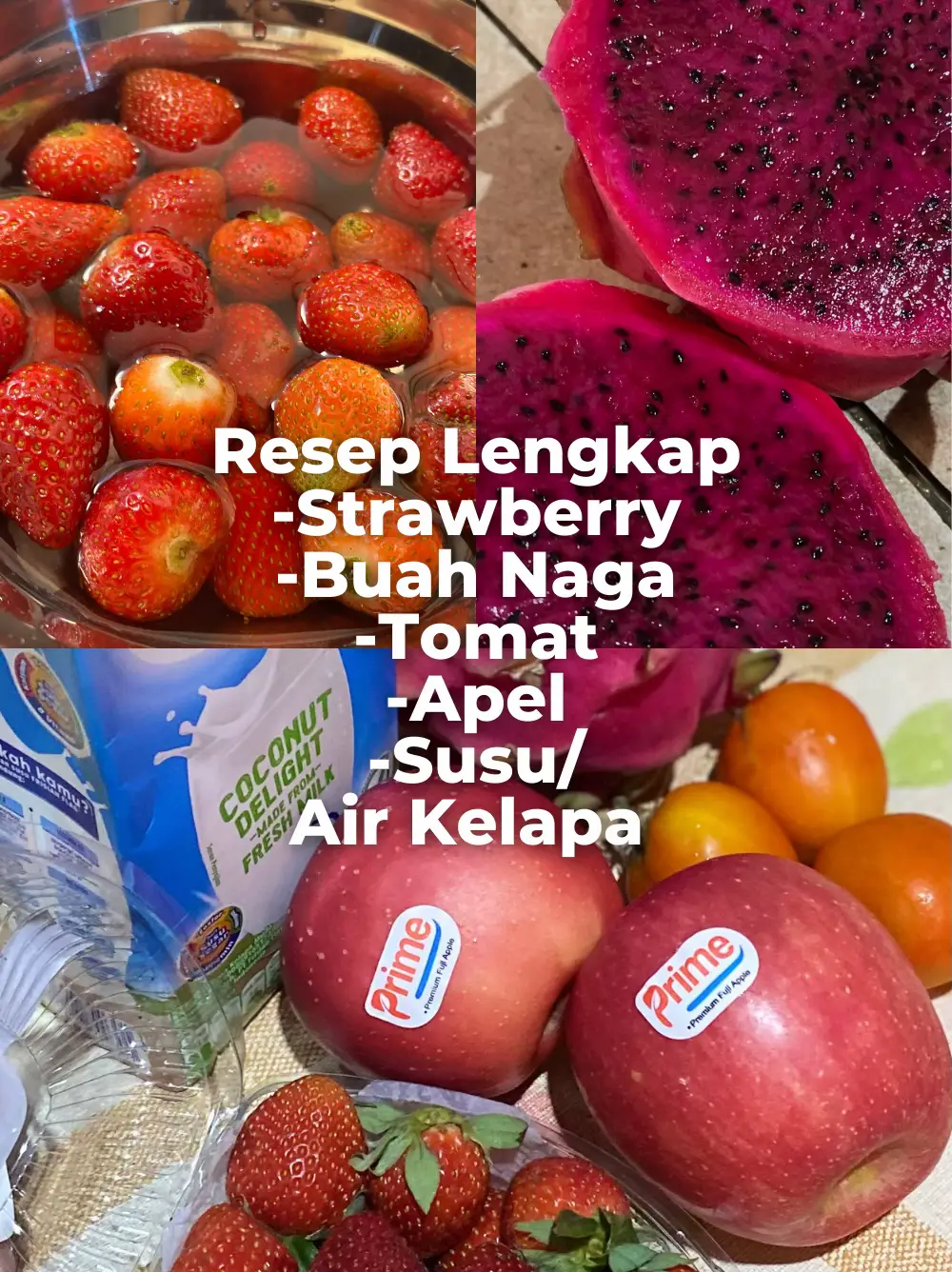 RESEP SMOOTHIE GLOWING 7 HARI🍓👀‼️ | Galeri diposting oleh alifya | Lemon8