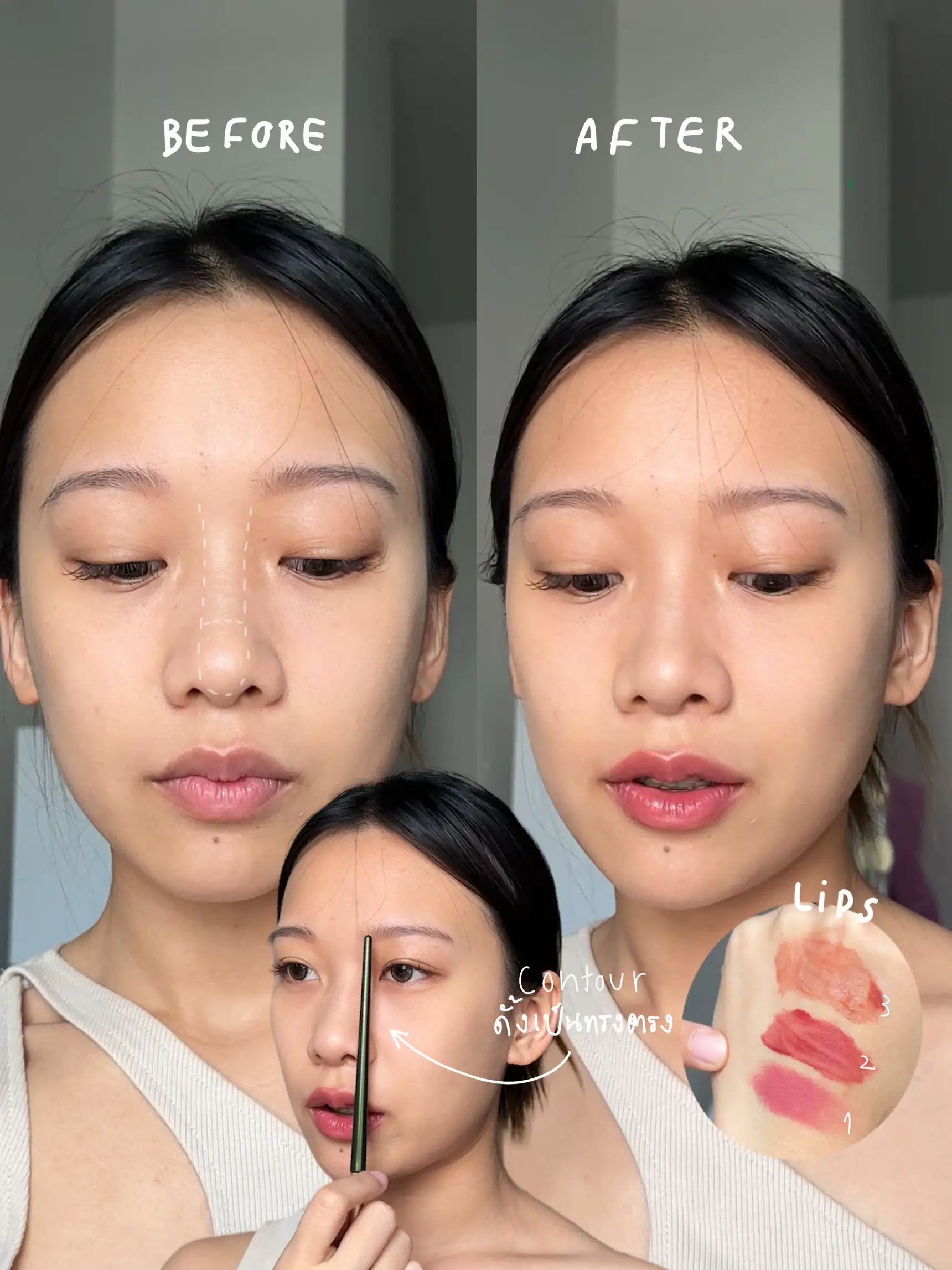 สอนแต่งหน้า cute Jelly Makeup 💖 | แกลเลอรีที่โพสต์โดย แป้ง45 𓈒 | Lemon8