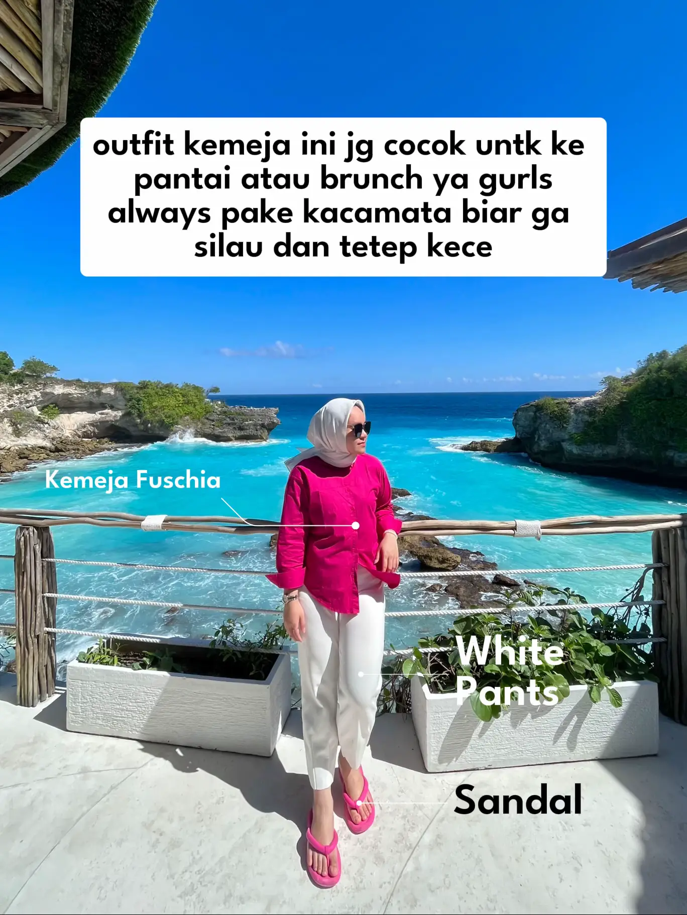 OUTFIT HIJAB SIMPLE LIBURAN DI BALI 📸 😍 | Galeri diposting oleh FOODIW🍰 ...