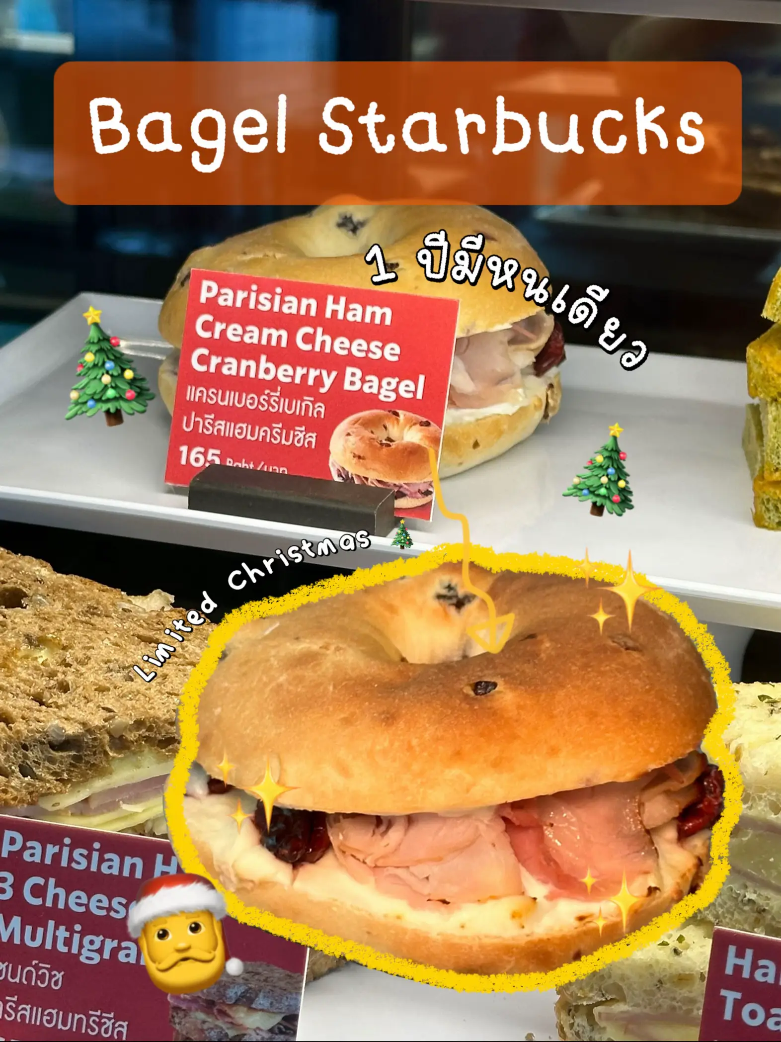 Cranberry Ham Bagel ของใหม่ Starbucks จะดีหรือบ้งนะ 🤪 | แกลเลอรีที่ ...
