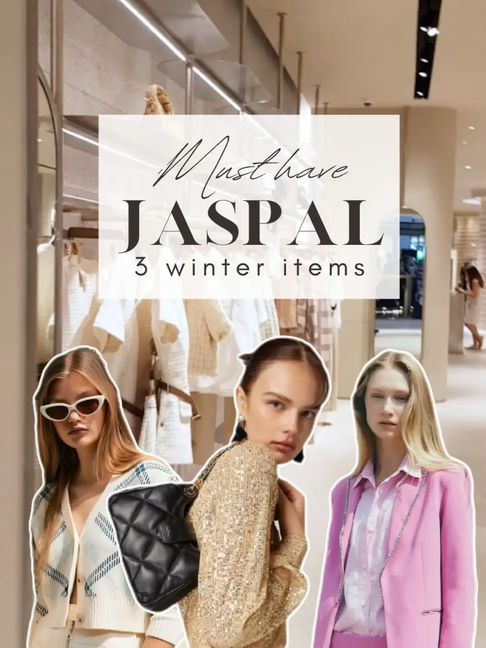 ☃️ 3 ไอเท็ม เสื้อผ้าหน้าหนาว Jaspal :) | วิดีโอที่เผยแพร่โดย Aom Glam Guide | Lemon8