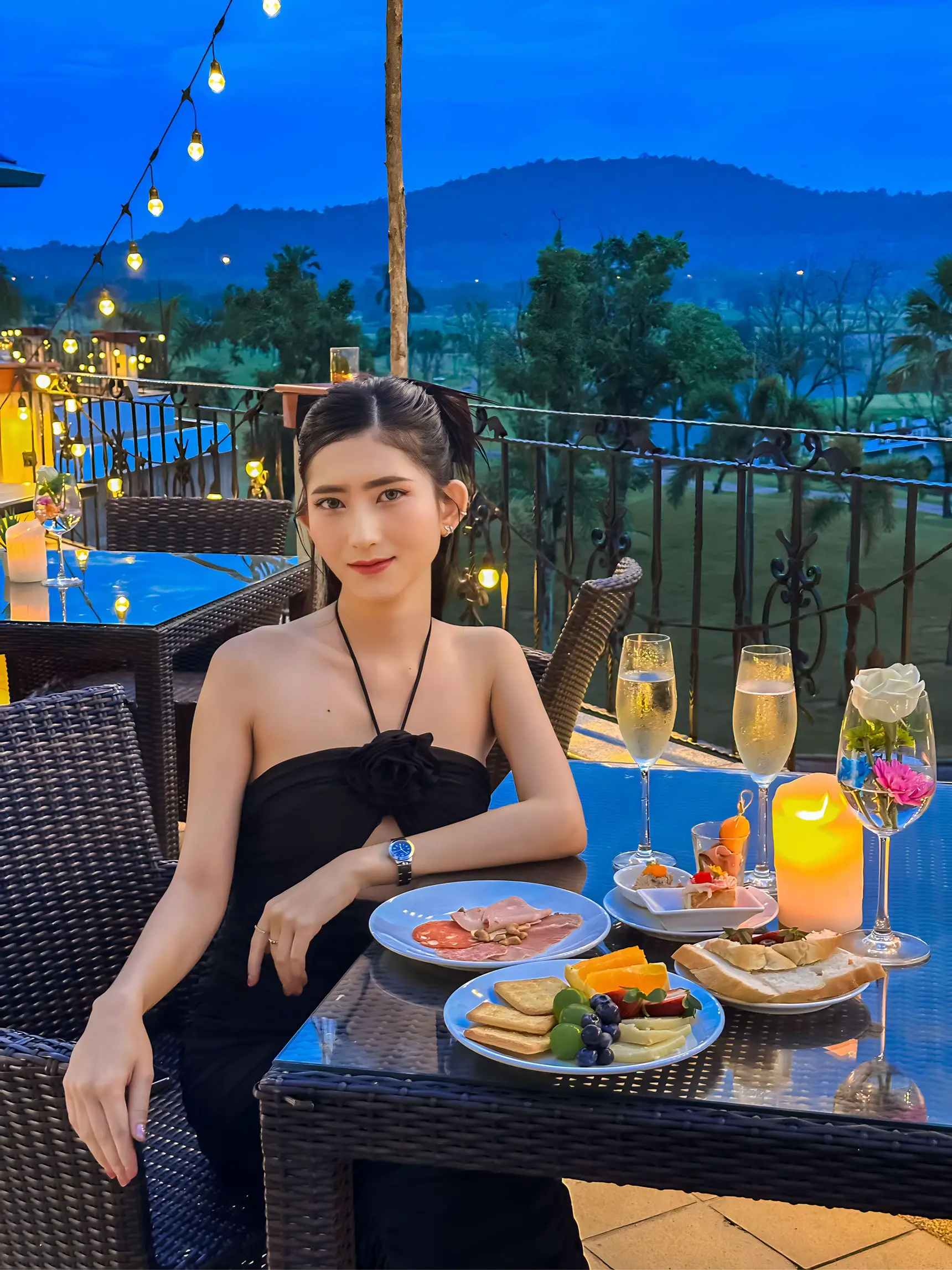 🍸ดินเนอร์&ดื่มไวน์🍸ใต้แสงจันทร์ ️@ศรีราชา ชลบุรี ️ | แกลเลอรีที่โพสต์โดย One-day only | Lemon8