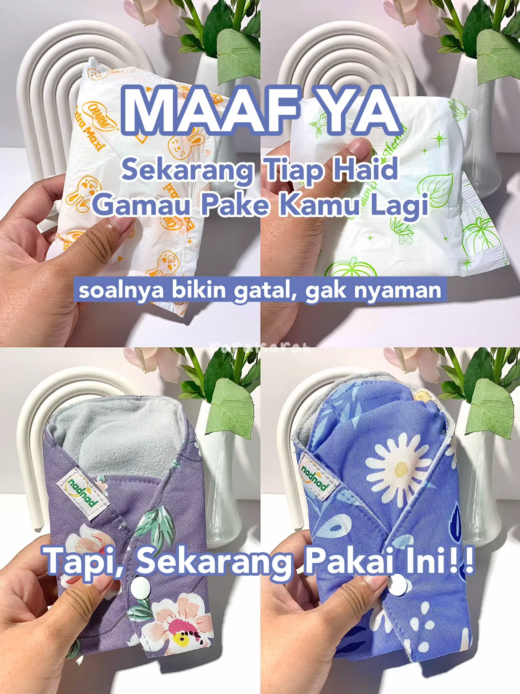 Maaf Ya!! Aku Udah Gamau Pake Pembalut Lagi 🥹 | Galeri diposting oleh ...
