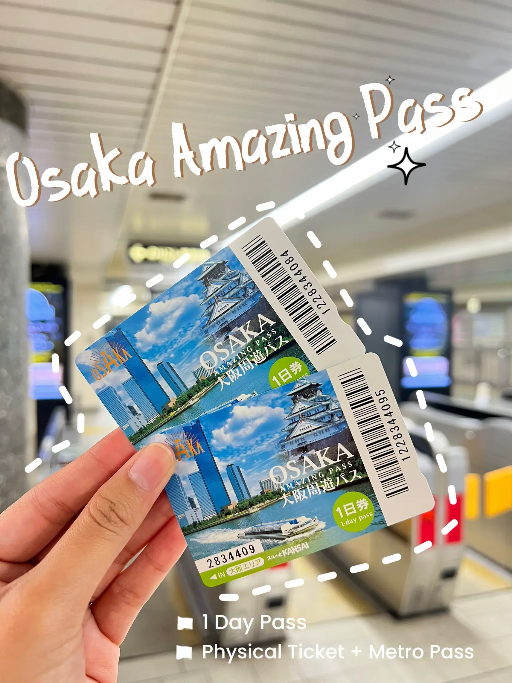 เที่ยวโอซาก้า 1 วัน แบบใช้ Osaka Amazing Pass | วิดีโอที่เผยแพร่โดย Go went Girls | Lemon8