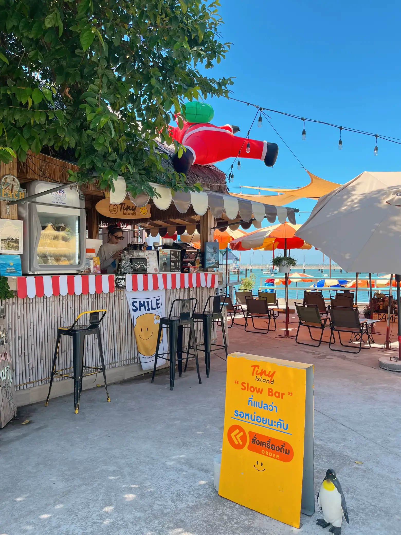 Tiny Island Cafe (BANGSAEN) 🏝️🌺 | แกลเลอรีที่โพสต์โดย P&P reviews | Lemon8