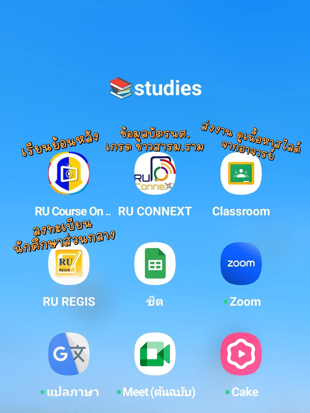 เด็กราม ฟังบรรยายย้อนหลังผ่าน RU CONNEXT ได้แล้ว😍 | แกลเลอรีที่โพสต์โดย อิฟวี่รีวิวเอง | Lemon8