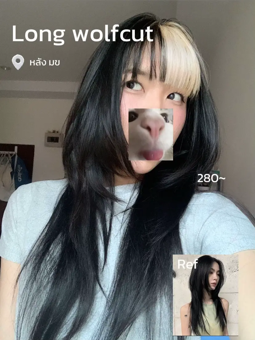 เจอแล้วร้านตัดผมที่จริงใจ หลังมข. Long wolfcut | แกลเลอรีที่โพสต์โดย www.Muffin | Lemon8