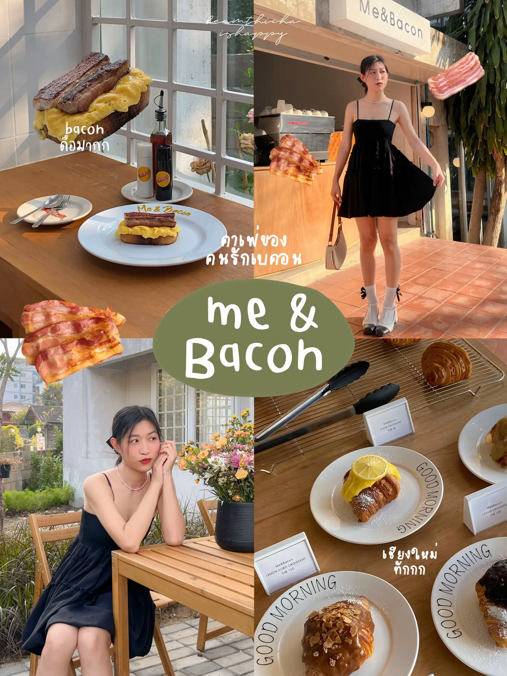 Chiang Mai Tuk, bacon lover's cafe 🥯🥓 | Gallery posted by Beamthicha | Lemon8