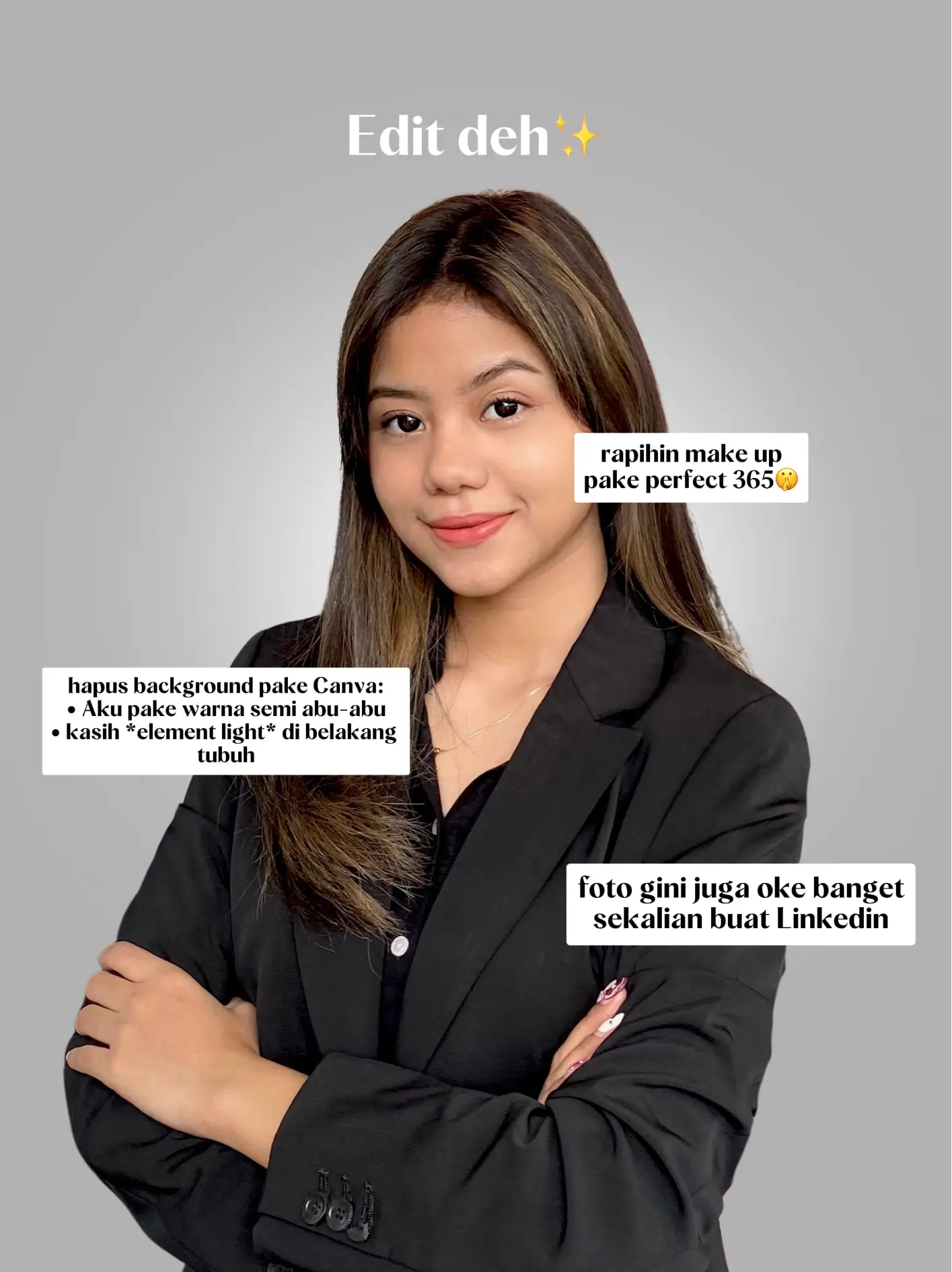 Foto Professional untuk CV & Linkedin | Galeri diposting oleh Taniaa | Lemon8