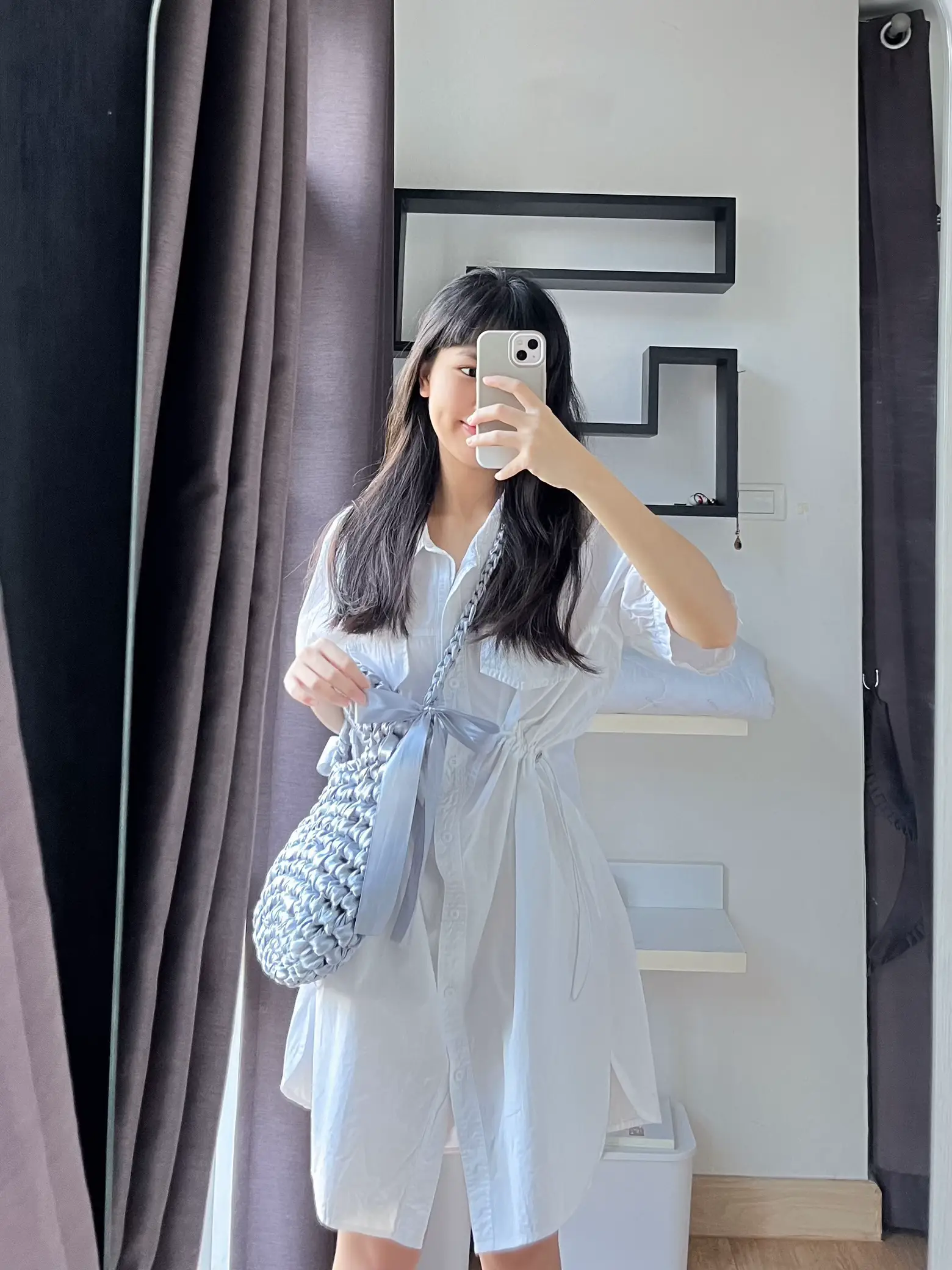 ➿OOTD 150cm x กระเป๋าถักริบบิ้น(Handmade) 🐰 | แกลเลอรีที่โพสต์โดย Boxofsher 🥨 | Lemon8