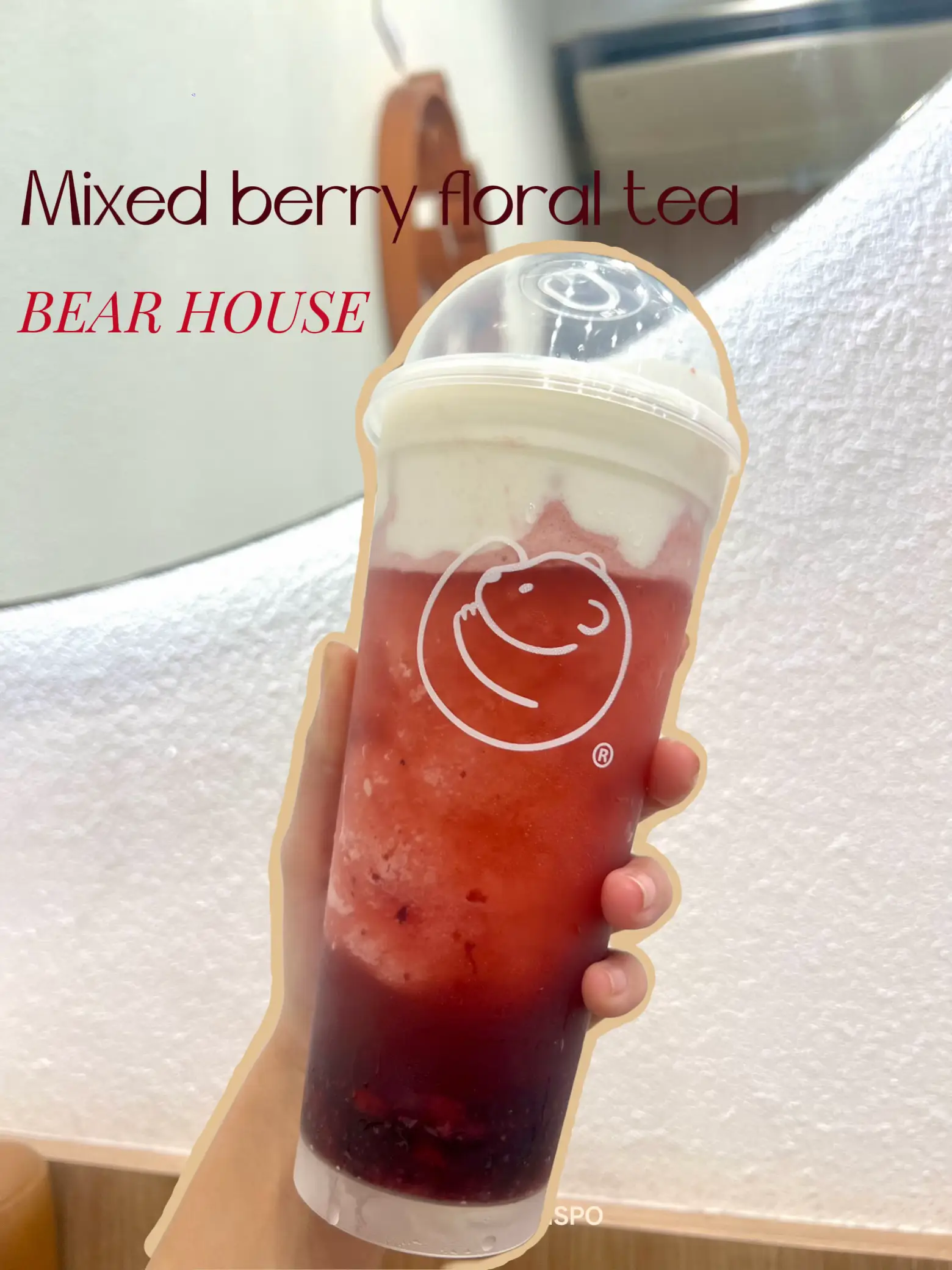 ชาหอมมิกซ์เบอร์รี่ปั่นนุ่มชีส เมนูใหม่ของ BEAR HOUSE 🫐🍓 | แกลเลอรีที่ ...