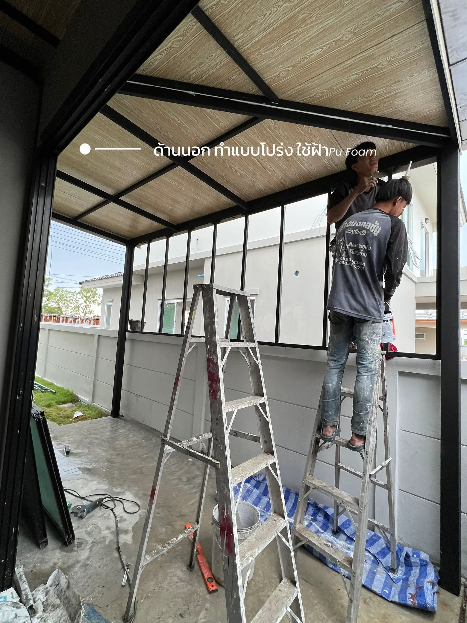 ทำฝ้า VS ใช้แผ่น Pu Foam | แกลเลอรีที่โพสต์โดย TP Studio Home | Lemon8