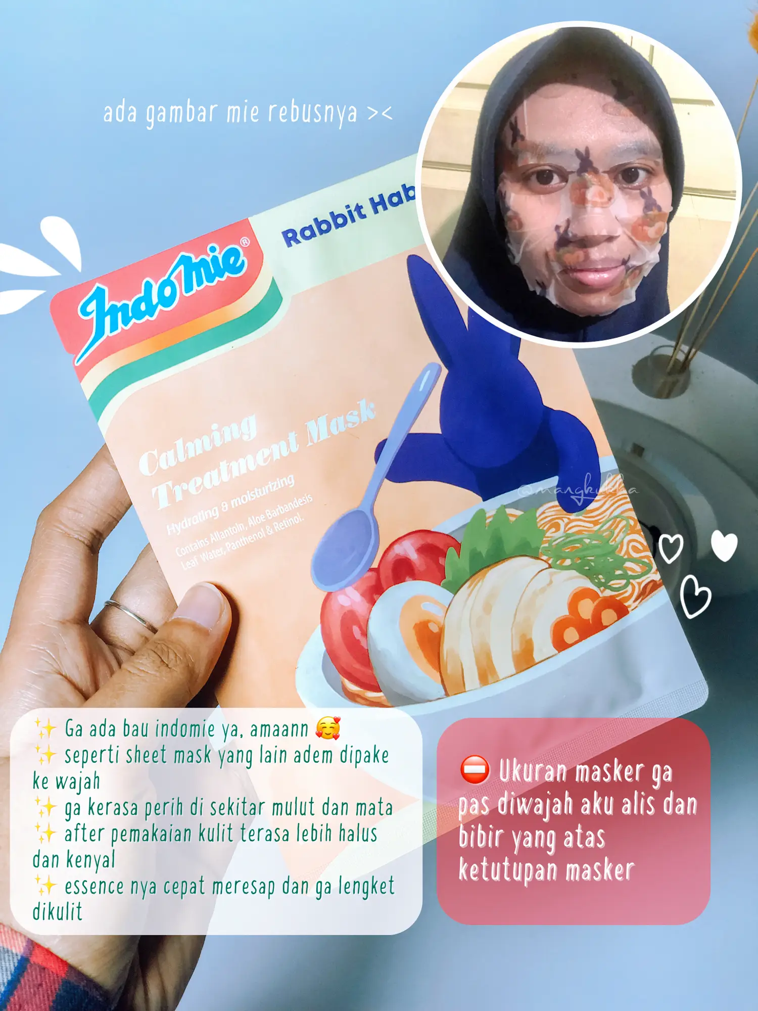 Sheet mask rasa Indomie auto bikin laper! Must try | Defazzが投稿したフォトブック | Lemon8