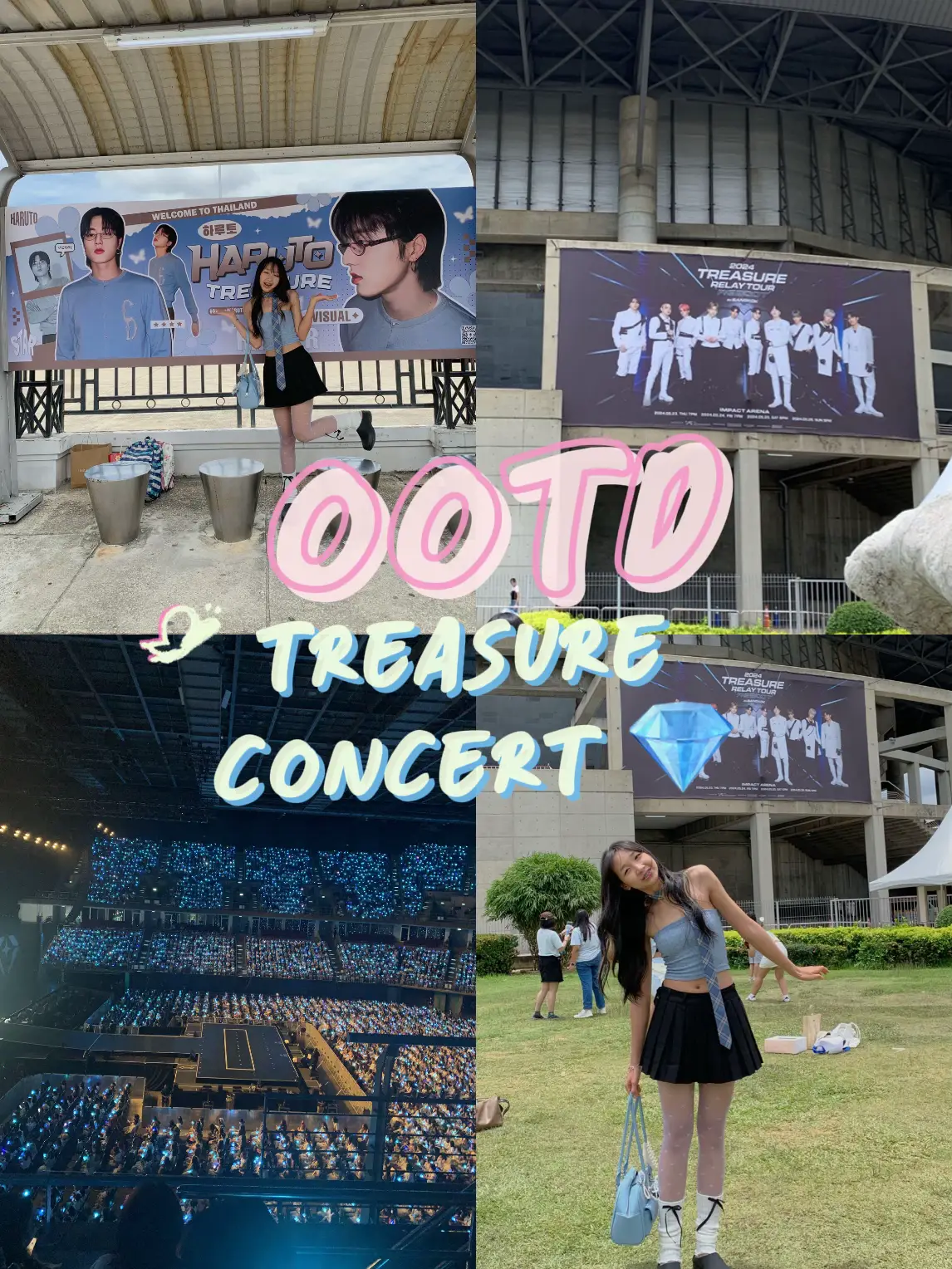 OOTD TREASURE REBOOT IN BKK DAY3 💎💖🎉 | แกลเลอรีที่โพสต์โดย Mim | Lemon8