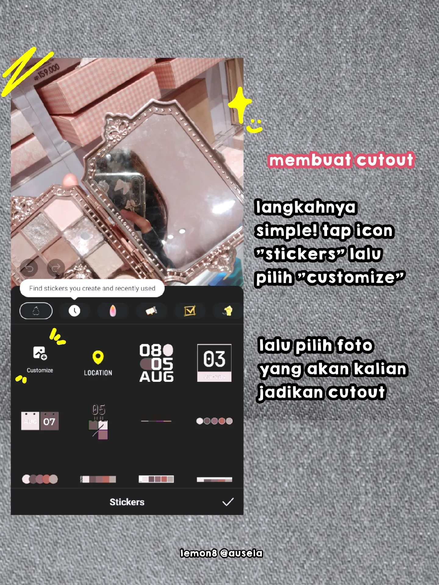 NGEDIT KONTEN CUMA 5 MENIT PAKAI LEMON8 🍋 | แกลเลอรีที่โพสต์โดย ﹕ 𔓕 acel ᠀ | Lemon8