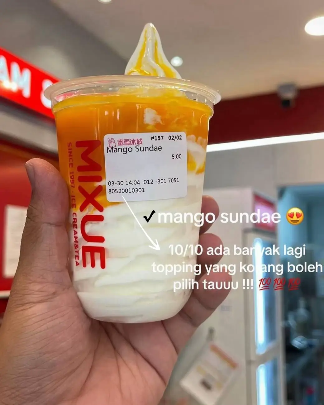 Menu Mixue Malaysia - Carian Lemon8