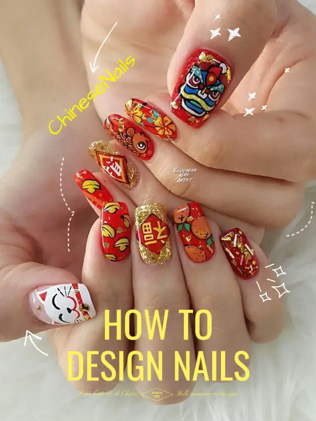 HOW TO Chinese Nails | แกลเลอรีที่โพสต์โดย Ekuya Zaa | Lemon8