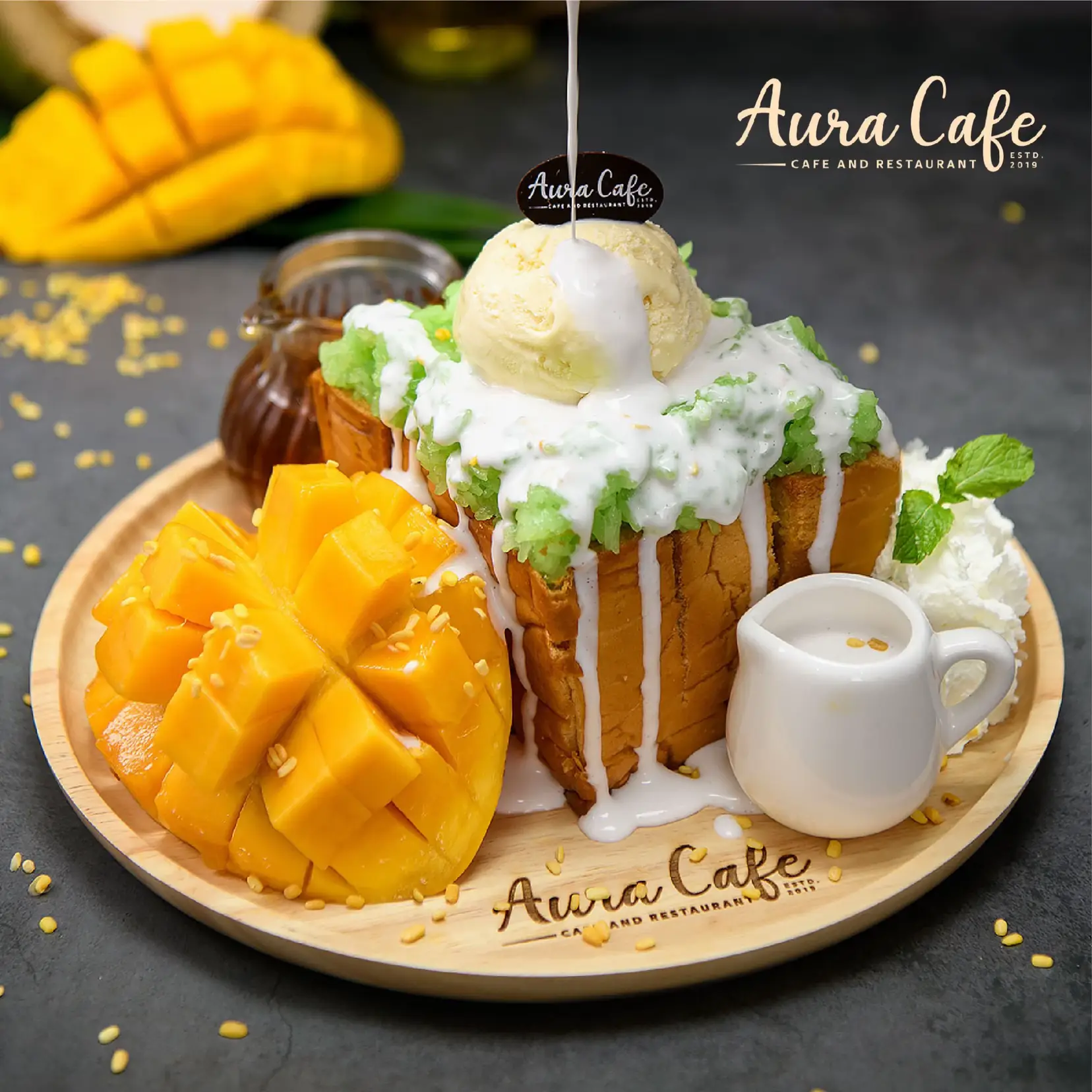 Honey Toast line said, must follow and try. 🍞 | Gallery posted by Aura Cafe | Lemon8