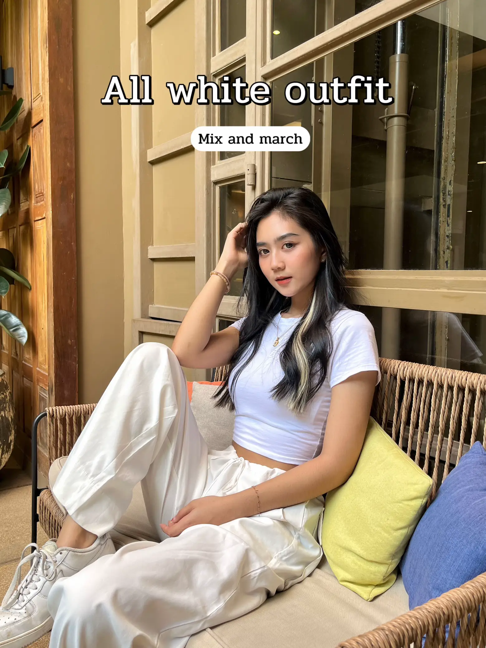 OOTD - GIRL IN WHITE 🤍 | แกลเลอรีที่โพสต์โดย Skrw | Lemon8