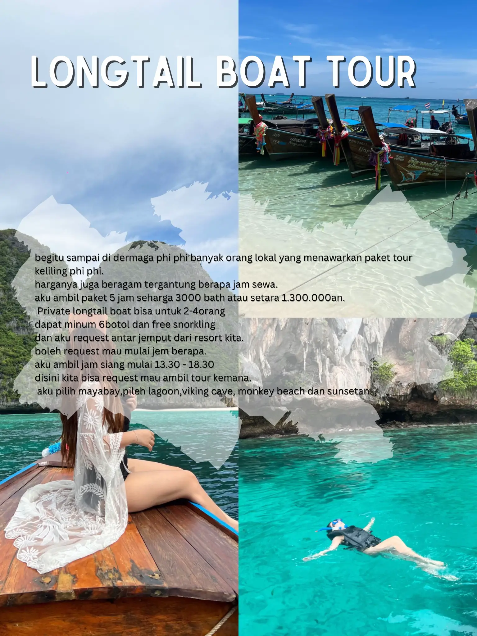 Abis berapa trip ke PHI PHI? tanpa travel tour‼️ | Galeri diposting oleh Erny Cenn | Lemon8