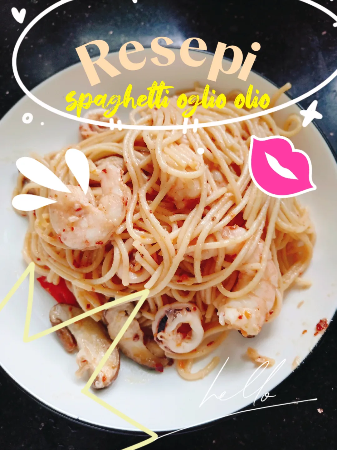 Resepi spaghetti oglio olio | แกลเลอรีที่โพสต์โดย Nur Fatini | Lemon8