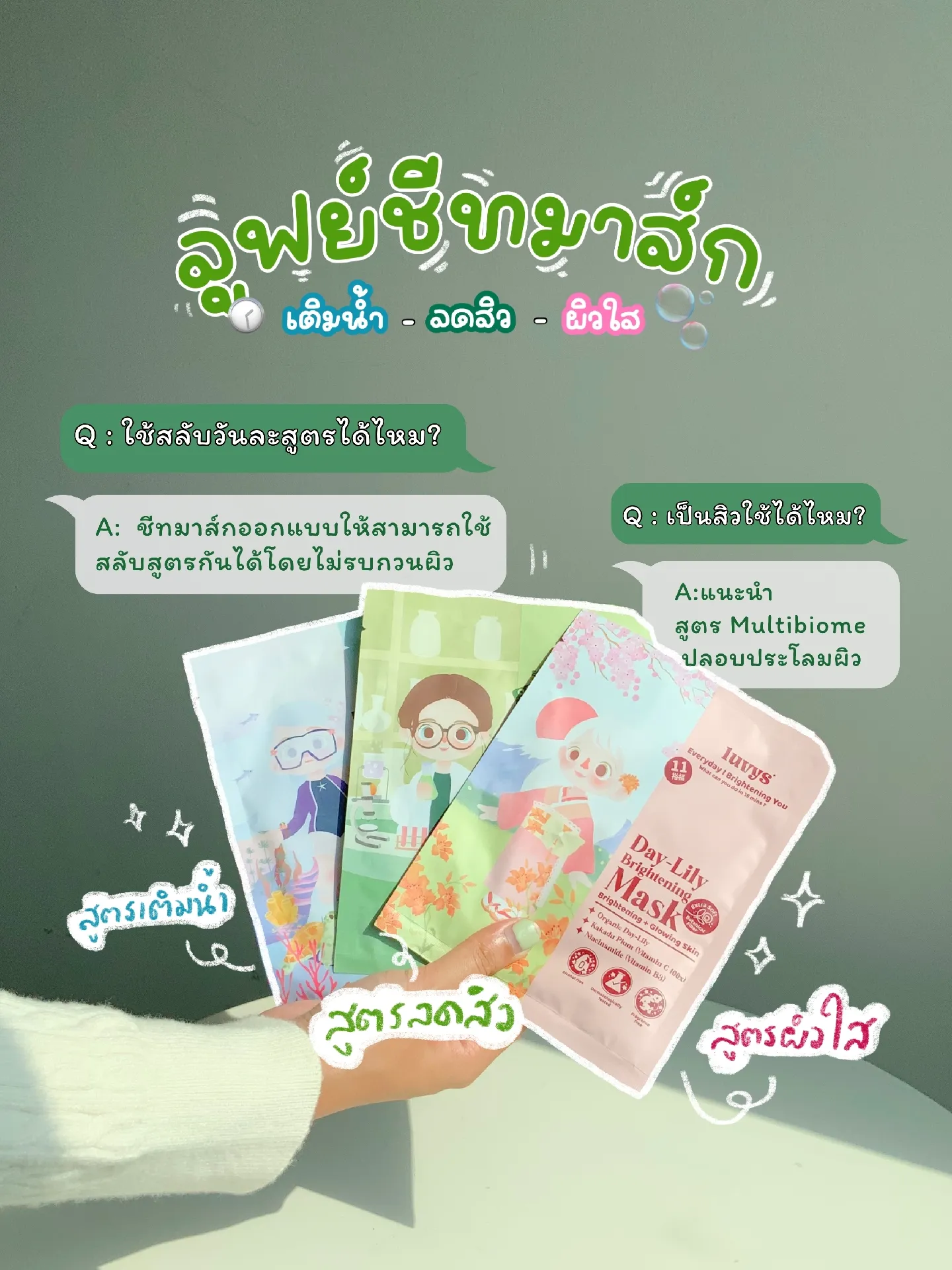 🤔Q&A รวมคำถามยอดฮิตของSkincare luvys ลูฟย์ | แกลเลอรีที่โพสต์โดย ...
