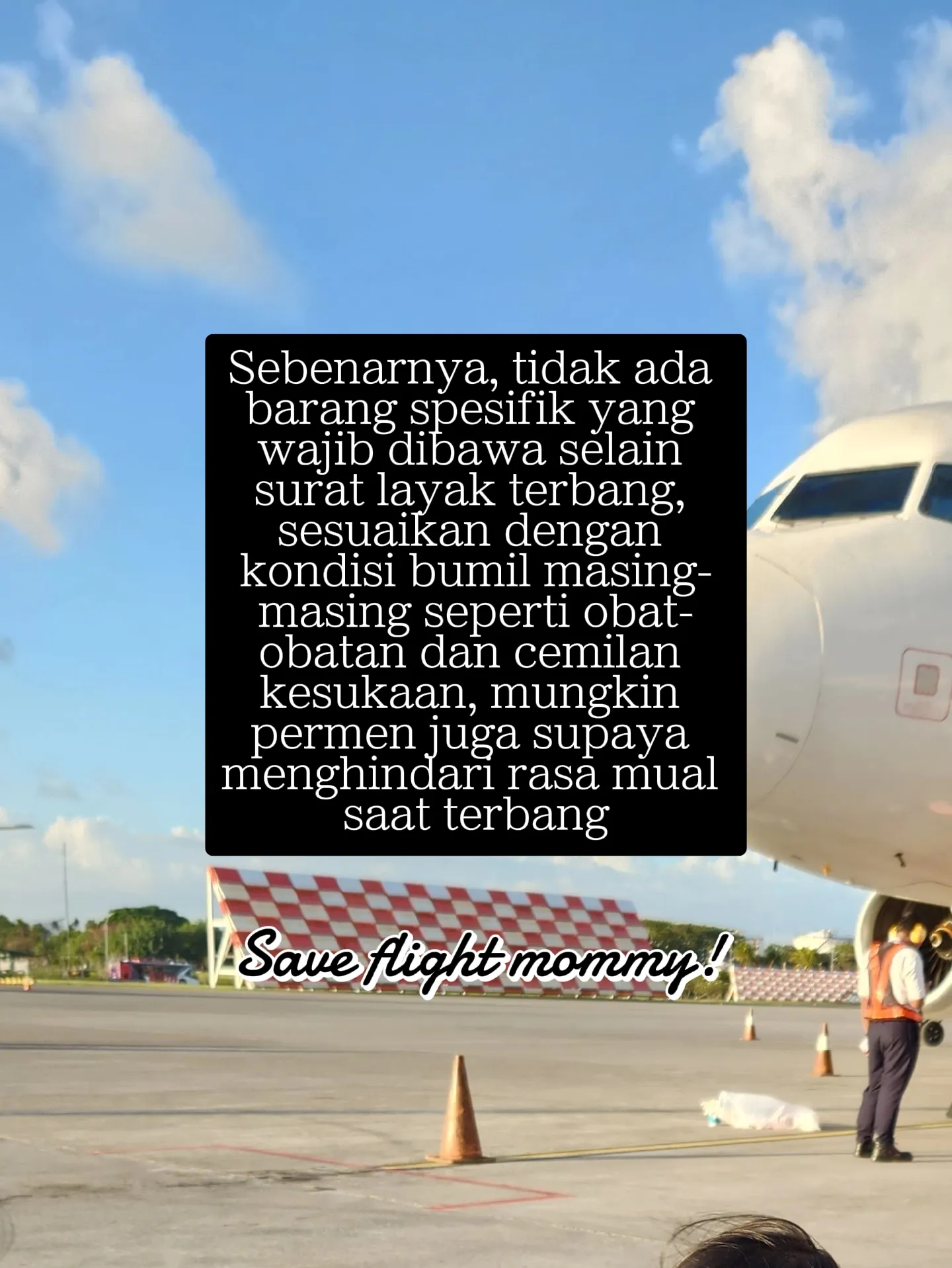 Terbang Saat Hamil Harus Bawa Apa Aja Ya? ️🤰 | Galeri diposting oleh Riris | Lemon8