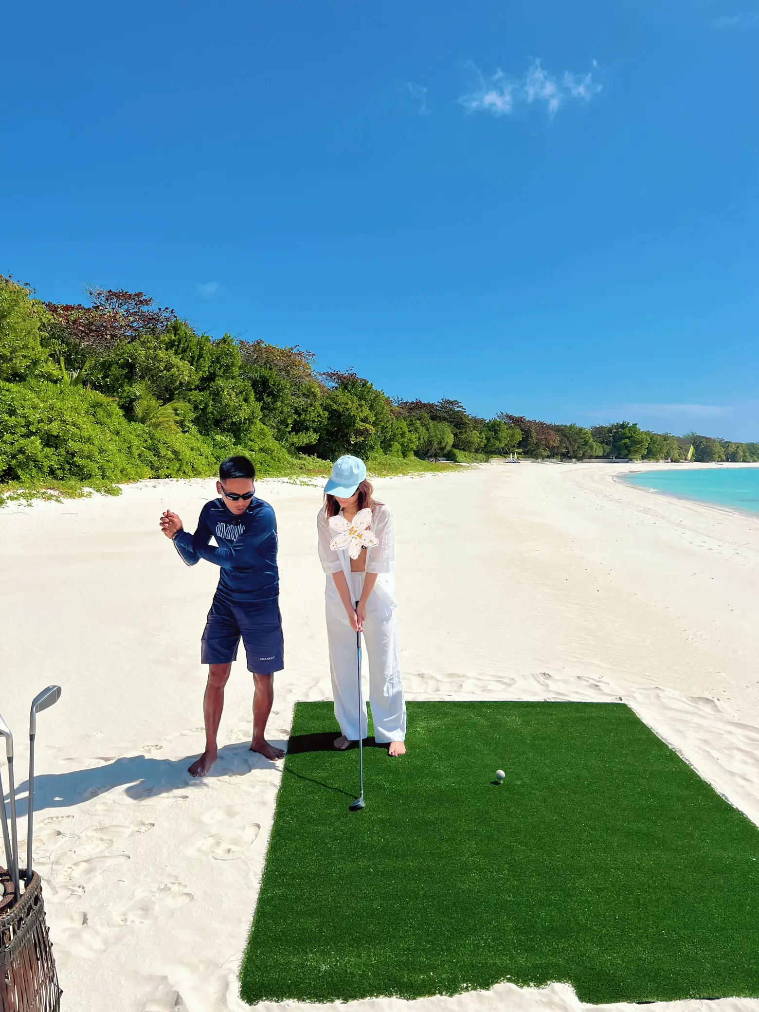 ตีกอล์ฟที่ชายหาด 🏝️ แล้วลูกกอล์ฟไปไหน? | แกลเลอรีที่โพสต์โดย veenadiary ...