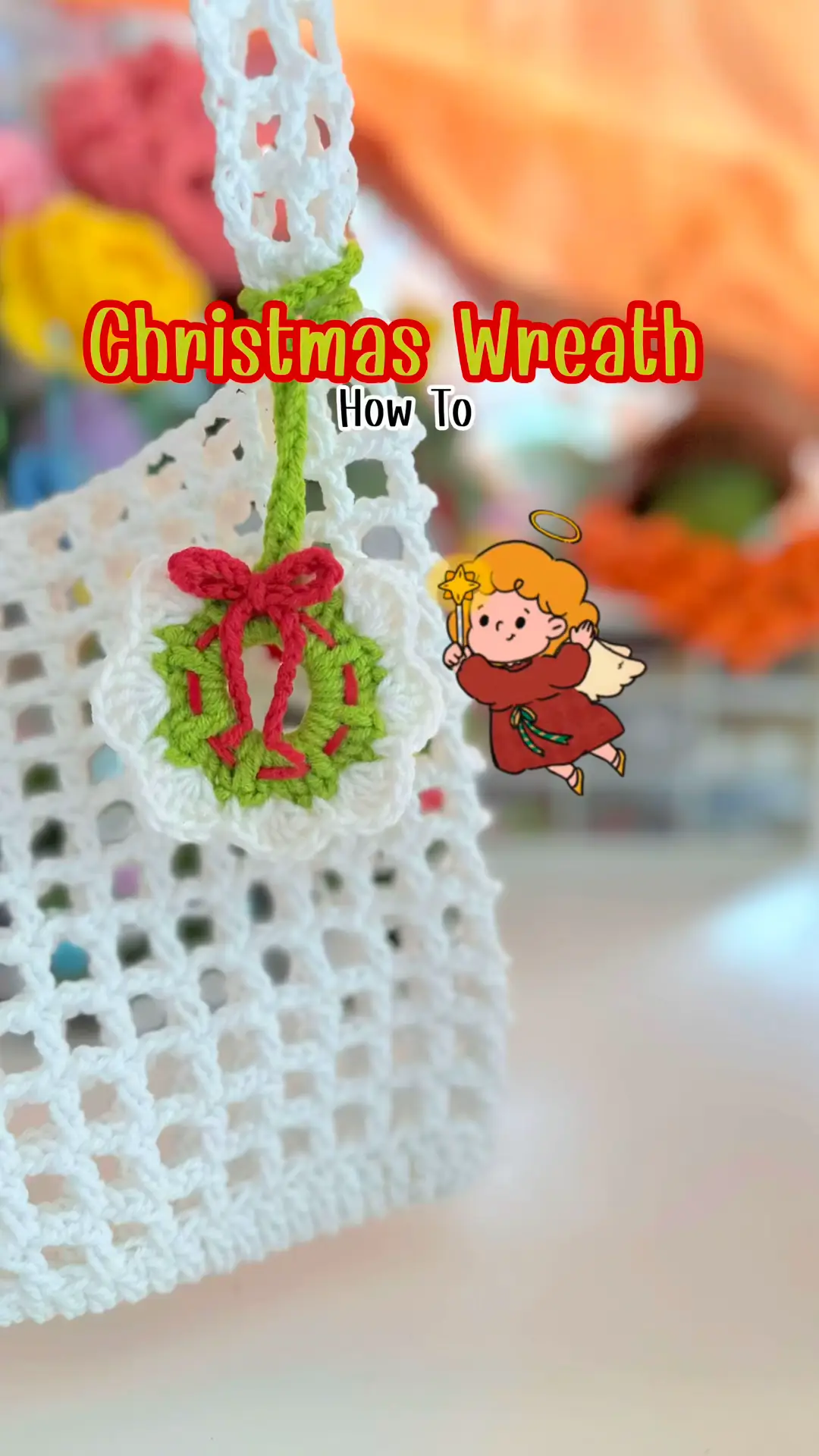 มาถักที่ห้อยกระเป๋ากันเถอะ Christmas Wreath 🎄 | วิดีโอที่เผยแพร่โดย THX ...