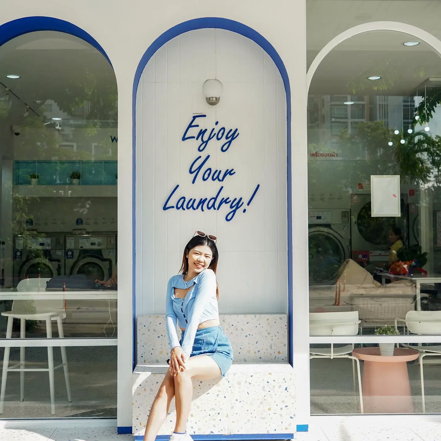 ยกผ้าไปซักที่ Washenjoy ในวันฝนตก 💙 | แกลเลอรีที่โพสต์โดย ...