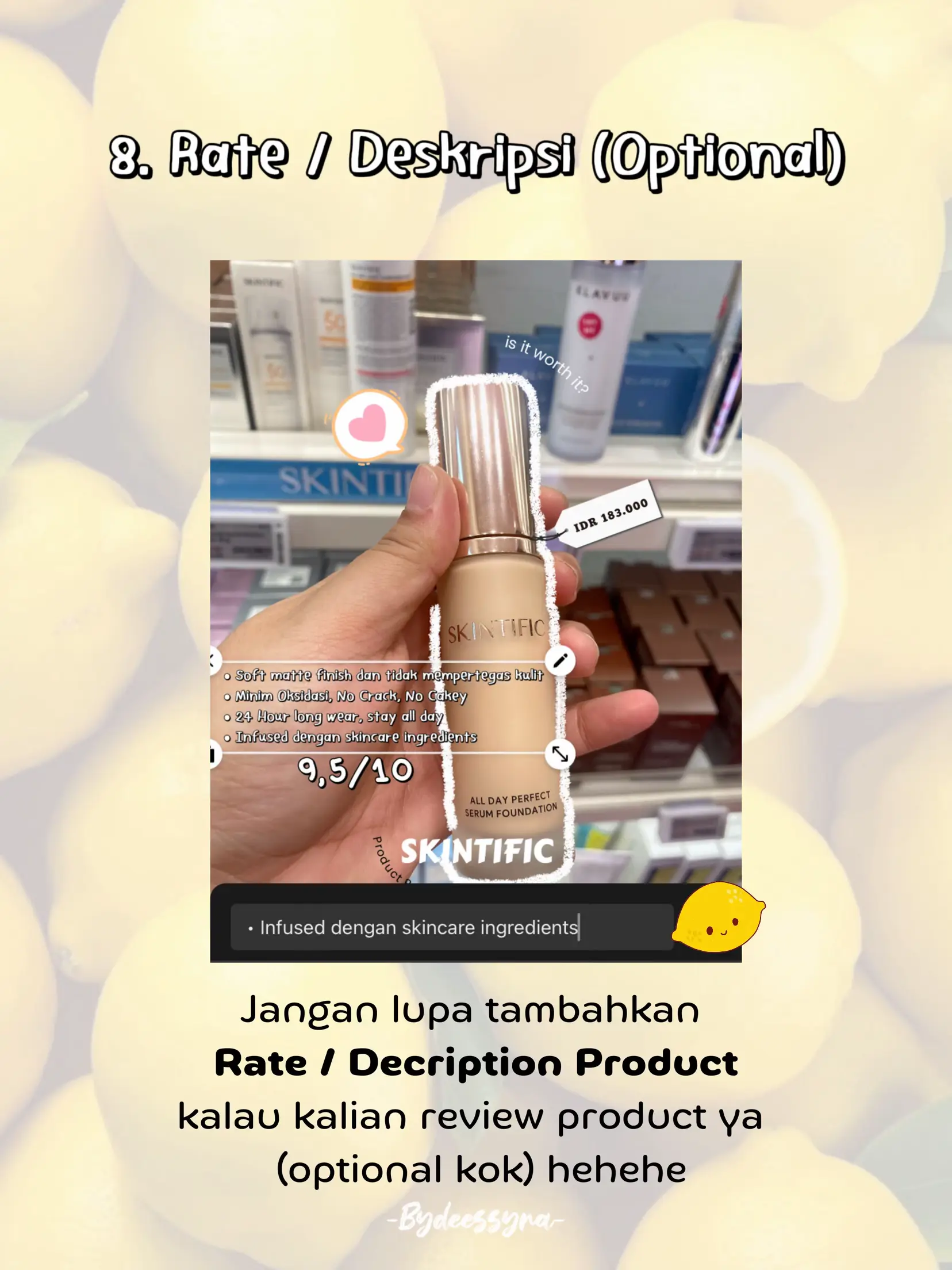 CARA MUDAH EDIT DAN UPLOAD KONTEN DI LEMON8 | Galeri diposting oleh deessyra | Lemon8