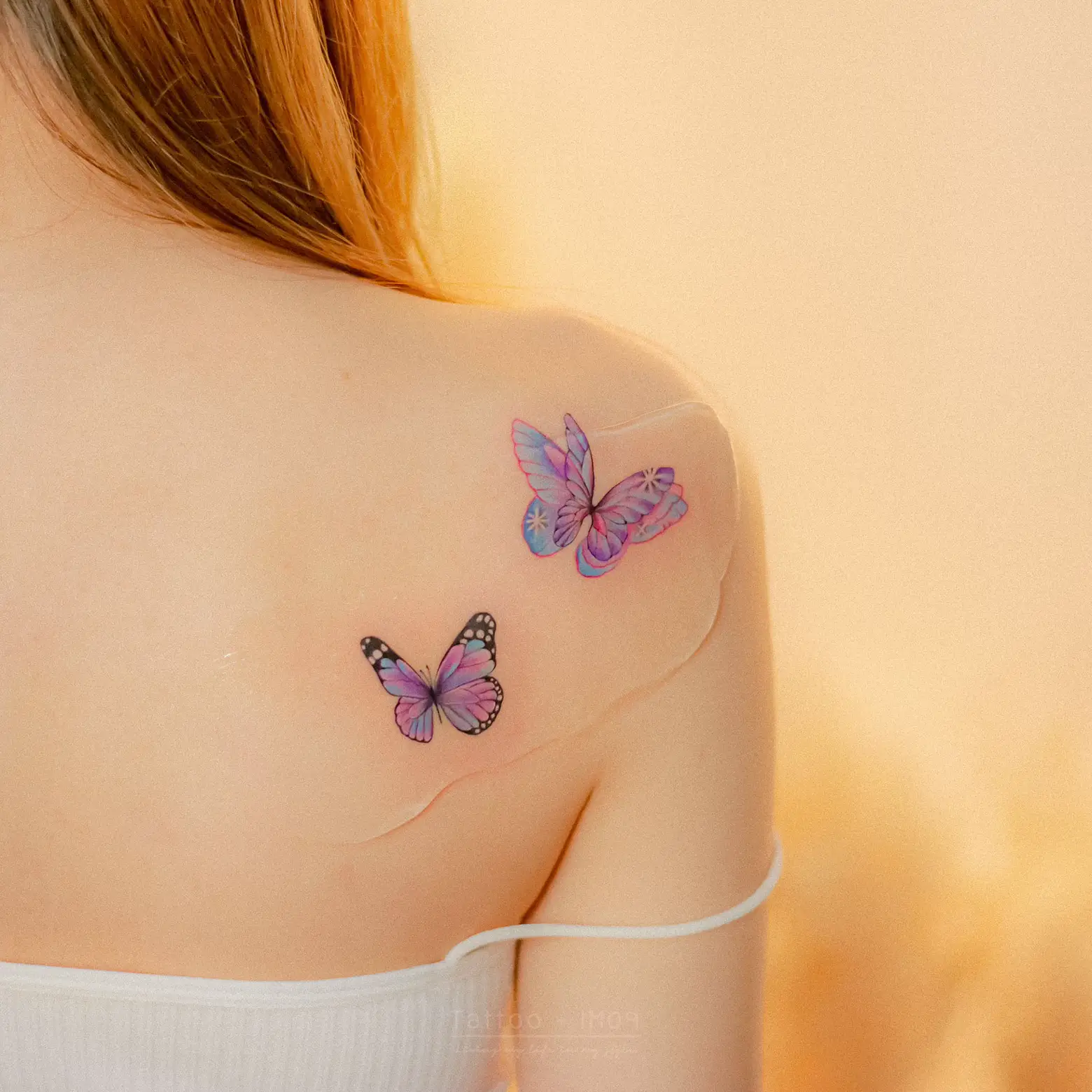 แบบรอยสักลายผีเสื้อ🦋 | แกลเลอรีที่โพสต์โดย Mild Ps | Lemon8