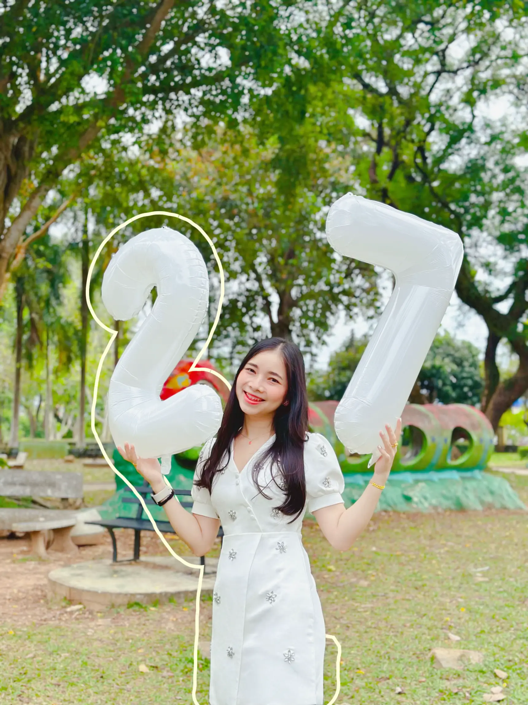 ไอเดีย ถ่ายรูปกับลูกโป่งวันเกิด | แกลเลอรีที่โพสต์โดย Lukpat🤍 | Lemon8