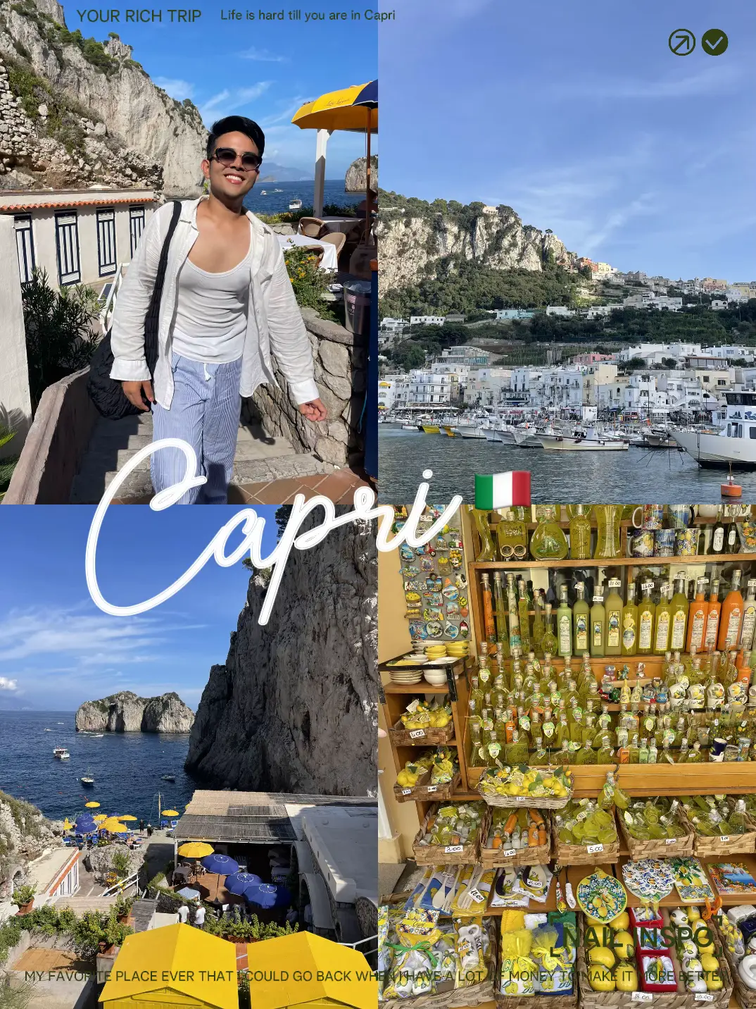เกาะสวรรค์ของเหล่าคนรวย Capri 🍋🇮🇹☀️ | แกลเลอรีที่โพสต์โดย ...