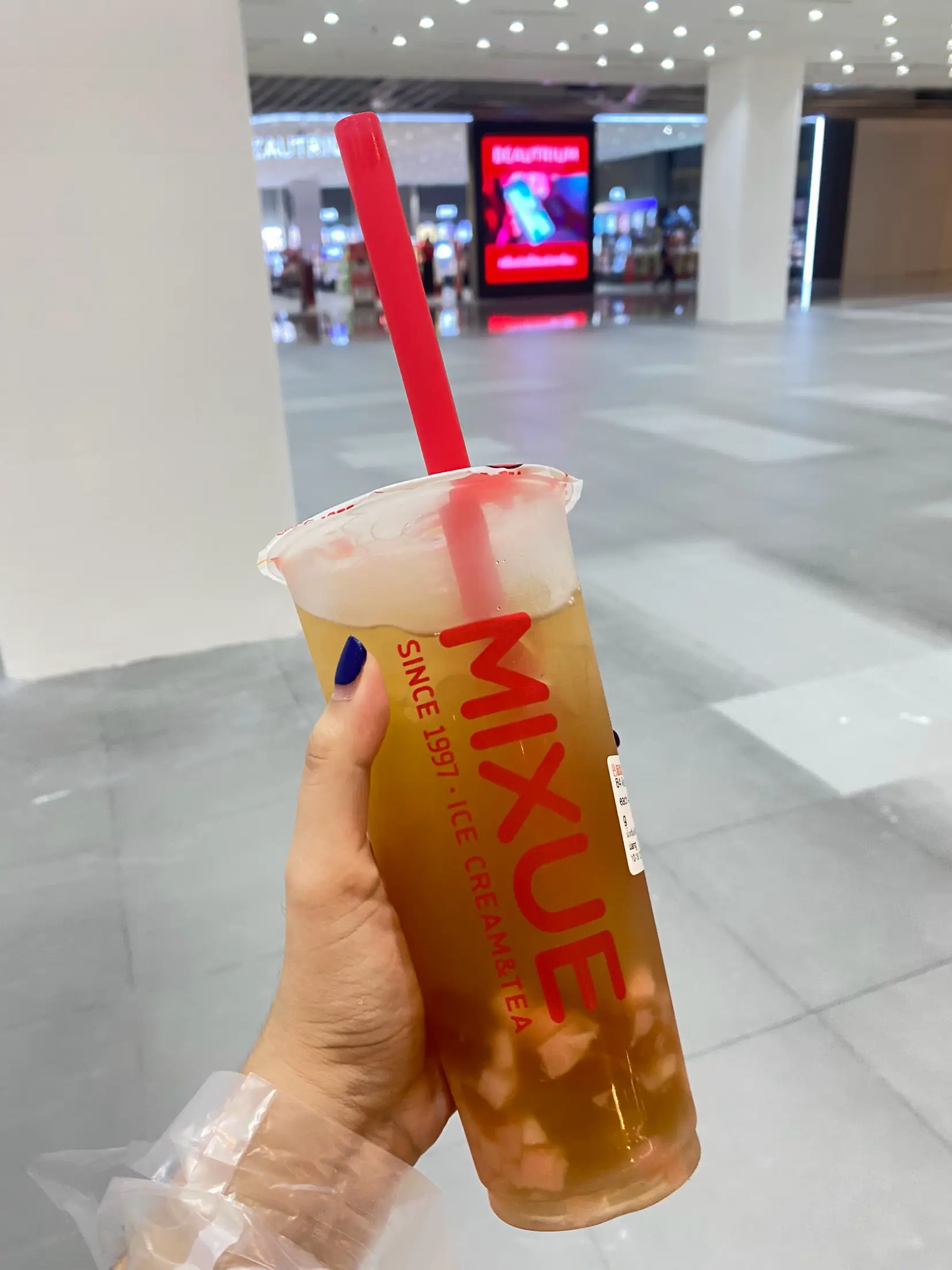 ชาพีช mixue 💅🏻 | แกลเลอรีที่โพสต์โดย mhauyypcr | Lemon8