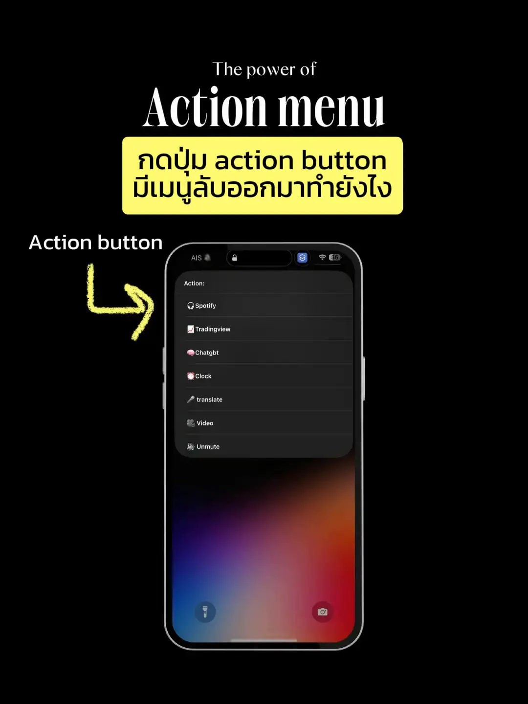 แจก !!ฟีเจอร์ใช้บ่อยผ่านปุ่ม action button | แกลเลอรีที่โพสต์โดย ...