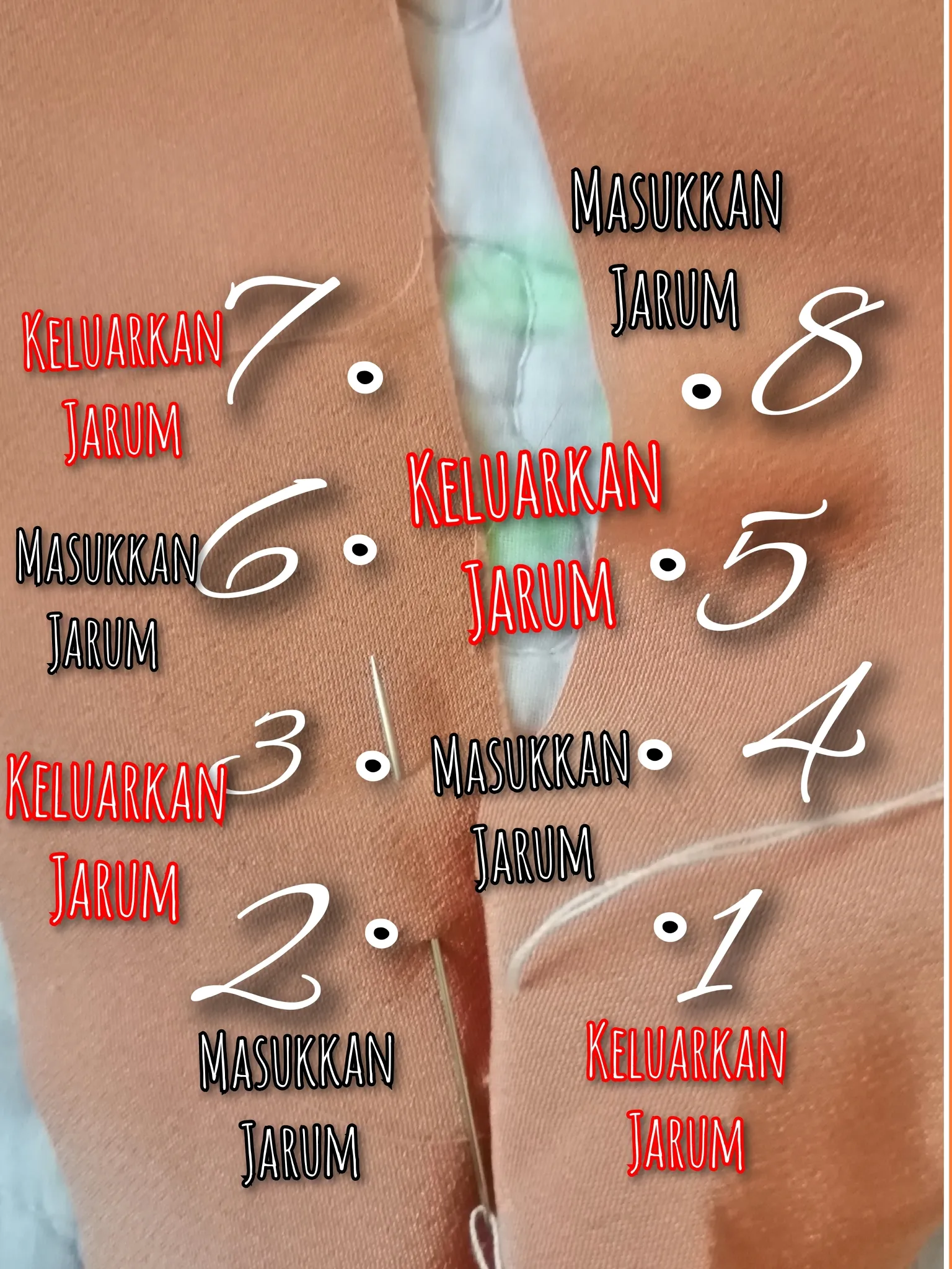 Cara buat jahitan sembunyi | Galeri disiarkan oleh Uniquely You | Lemon8