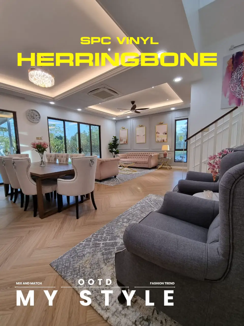 HERRINGBONE SPC 4mm | Galeri disiarkan oleh WoodyTop | Lemon8