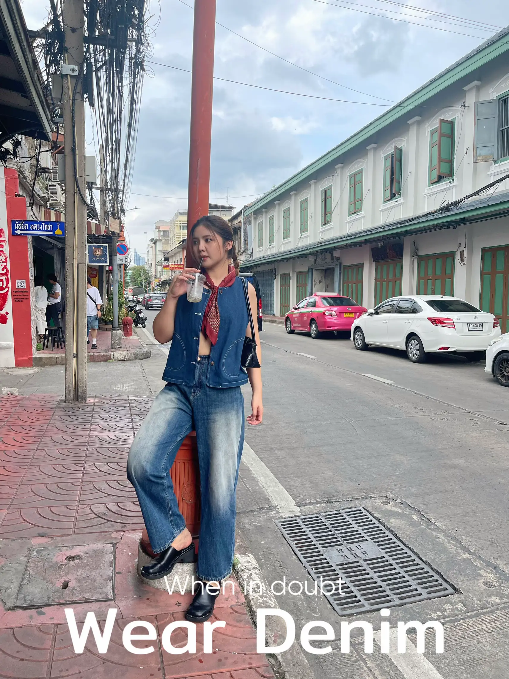 When in doubt , Wear Denim :) | แกลเลอรีที่โพสต์โดย ꔛChada | Lemon8