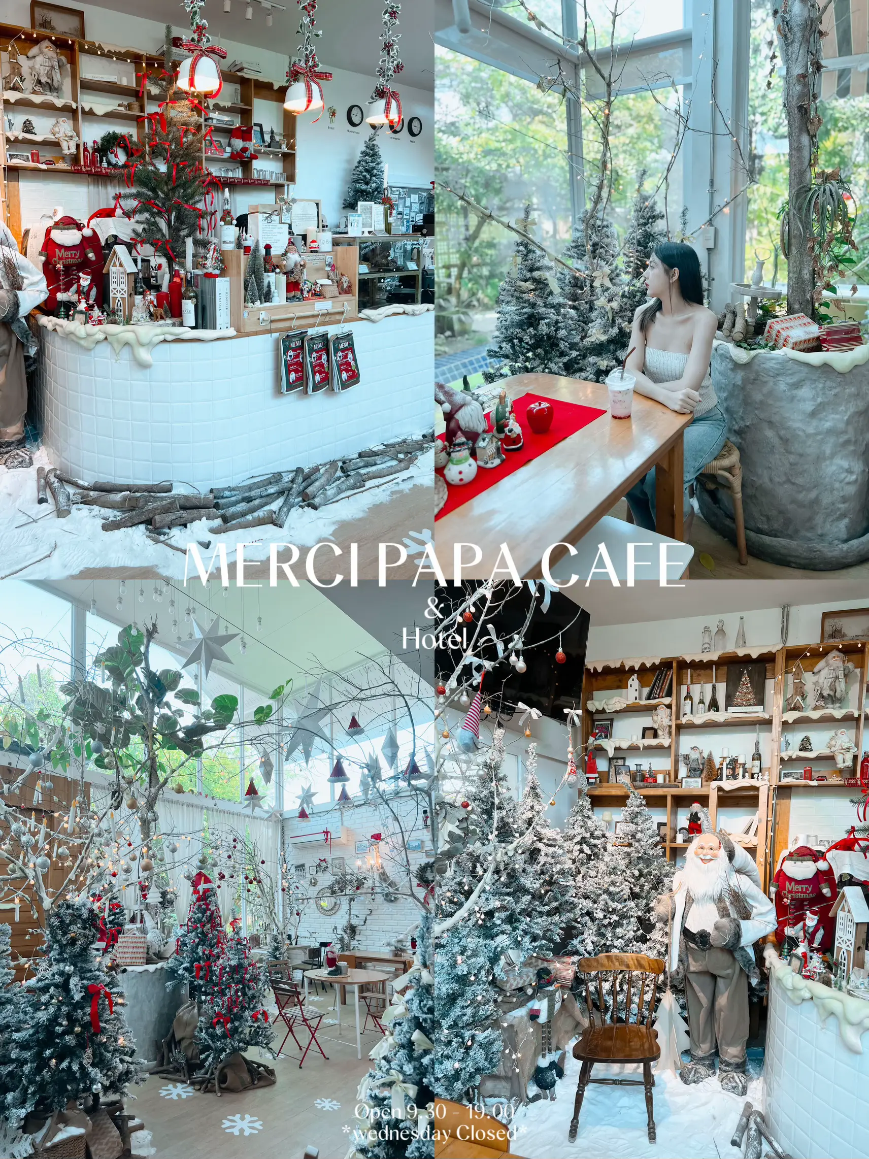 MERCI PAPA CAFE คริสมาสแบบจัดเต็ม 🛷🧑🏻‍🎄🎄 | แกลเลอรีที่โพสต์โดย ไปตามน้ำ ...