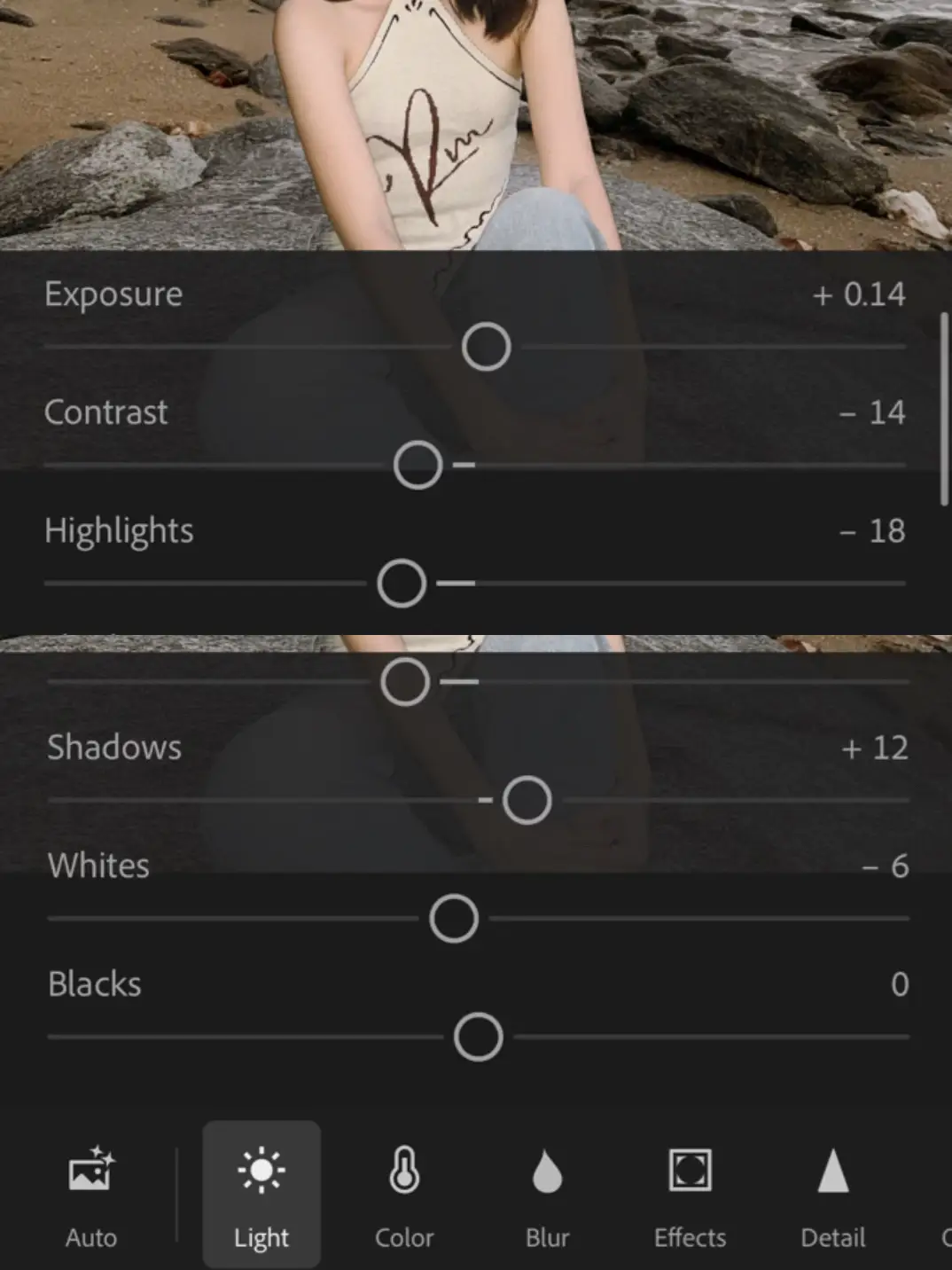 How to กู้รูปแสงพังด้วยแอพ lightroom 📸 | แกลเลอรีที่โพสต์โดย beamutcha | Lemon8