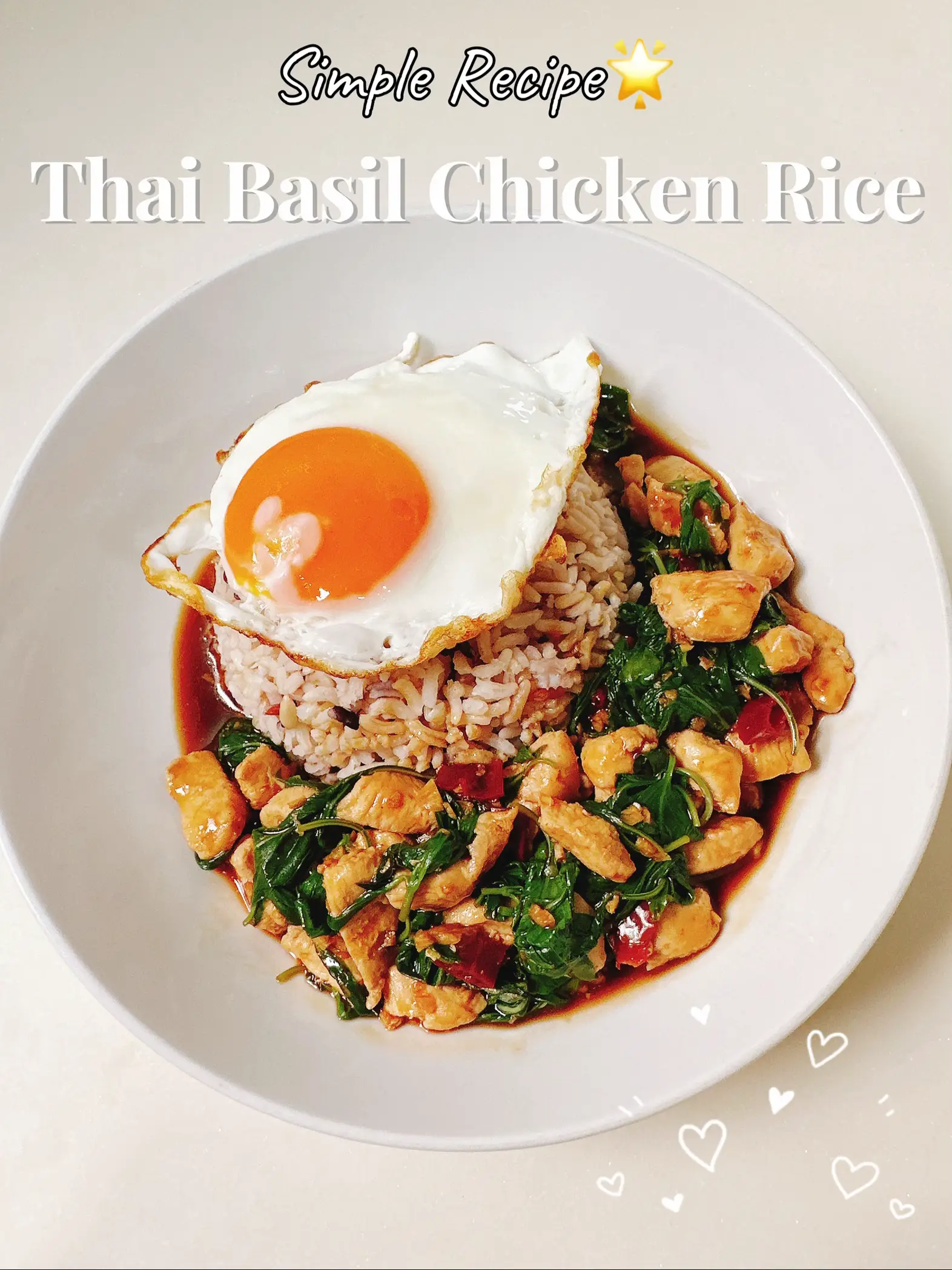 Simple Thai Basil Chicken for Dinner 😋 | Video published by Mann’s Kitchen | Lemon8